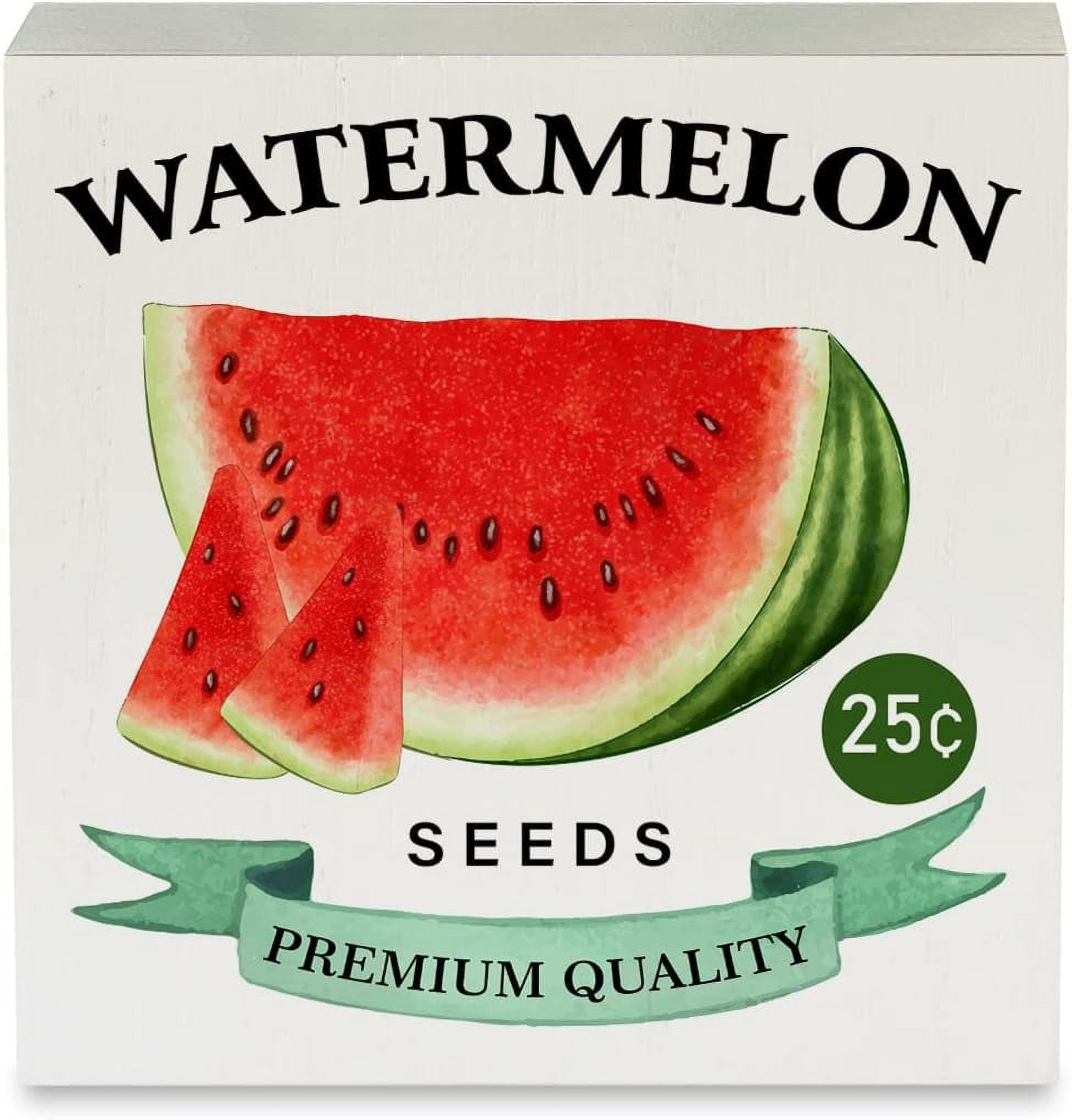 Wood Box Sign 7x7 Inch Watermelon Wood Box Sign Rustic Watermelons ...