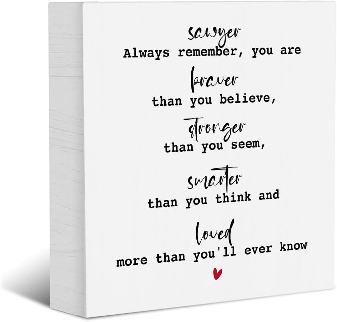 Wood Box Sign 7x7 Inch Sign Wooden Box Sign Bedroom Decor Farmhouse ...