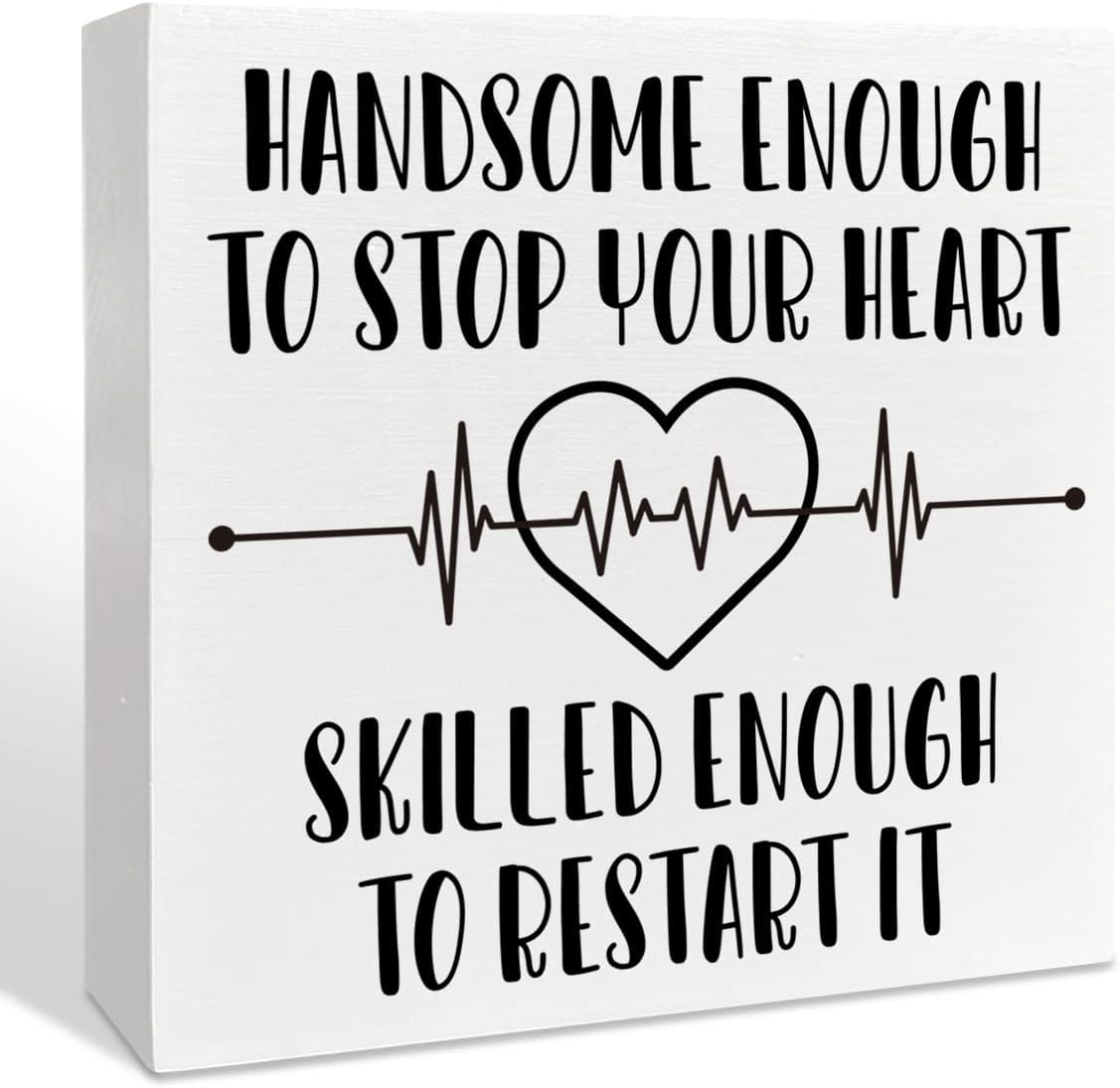 Wood Box Sign 7x7Inch Nurse Thank You Appreciation Gifts Skilled Enough ...
