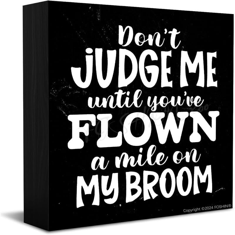 Wood Box Sign Adulting Quote Sign Sarcastic Saying Sign No Judgement ...