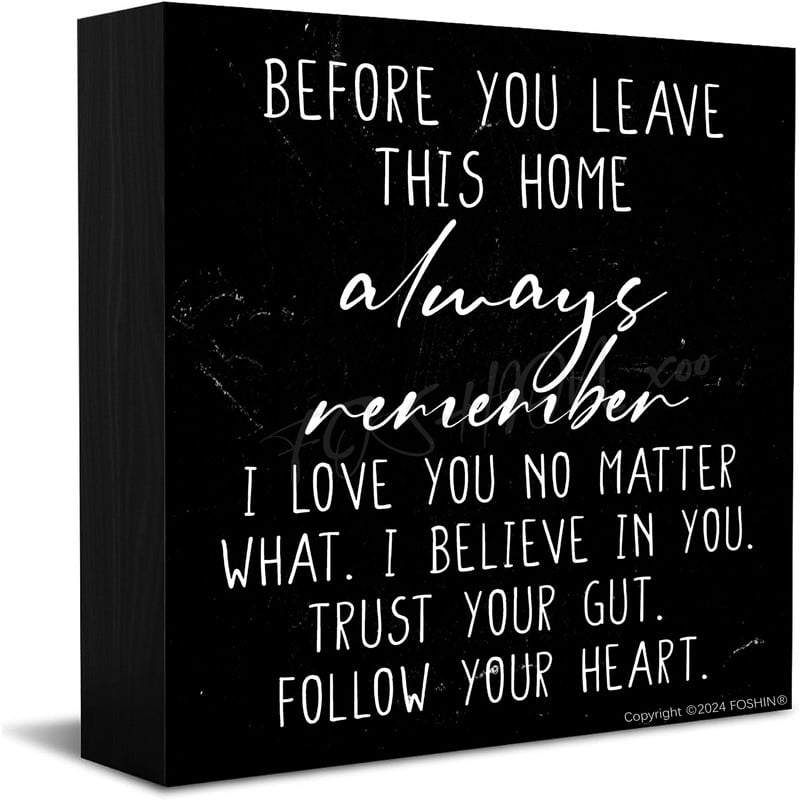 Wood Box Sign Always Remember Wooden Sign Wooden Box Sign Farmhouse ...