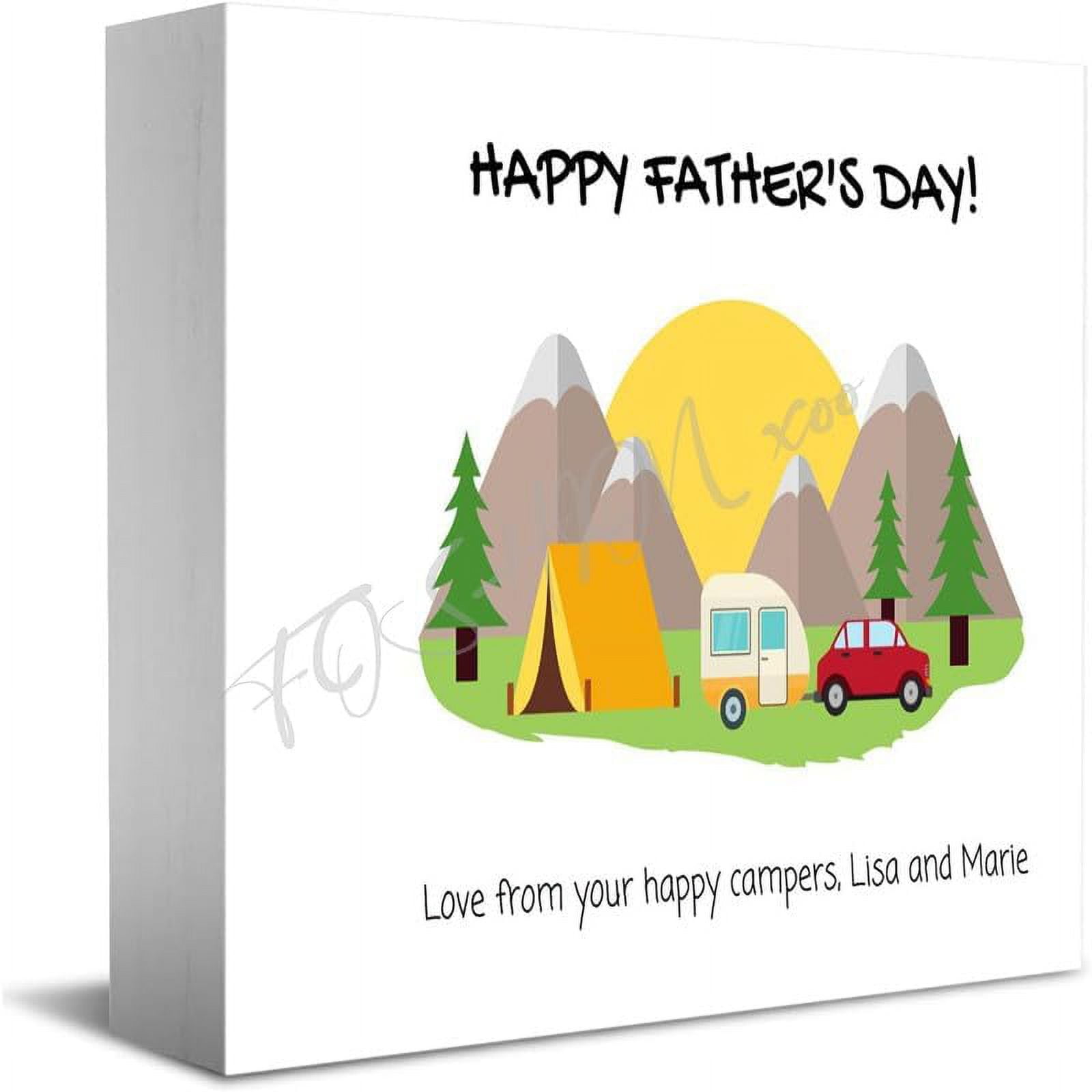 Wood Box Sign Campers Father's Day Funny Office Signs Plaques Wooden ...