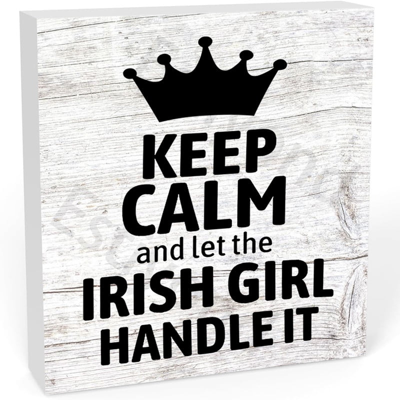 Wood Box Sign Desk Decor,Rustic Irish Girl Gift Gift For Irish Lady ...