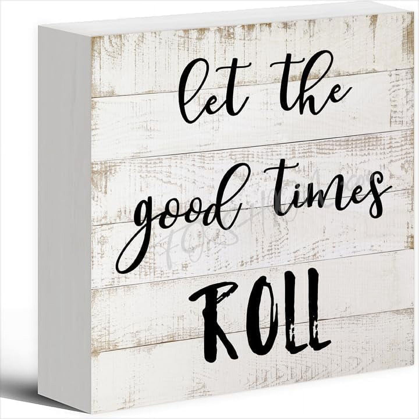Wood Box Sign Good Times Roll Sign Let The Good Times Quote Wooden Box ...