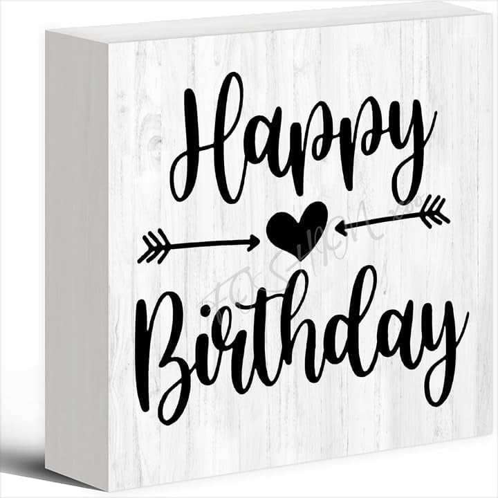 Wood Box Sign Happy Birthday Wood Box Sign Rustic Wooden Box Sign ...