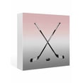 Wood Box Sign Hockey Player Square Boxes Sgin Desk Decor Decorative ...