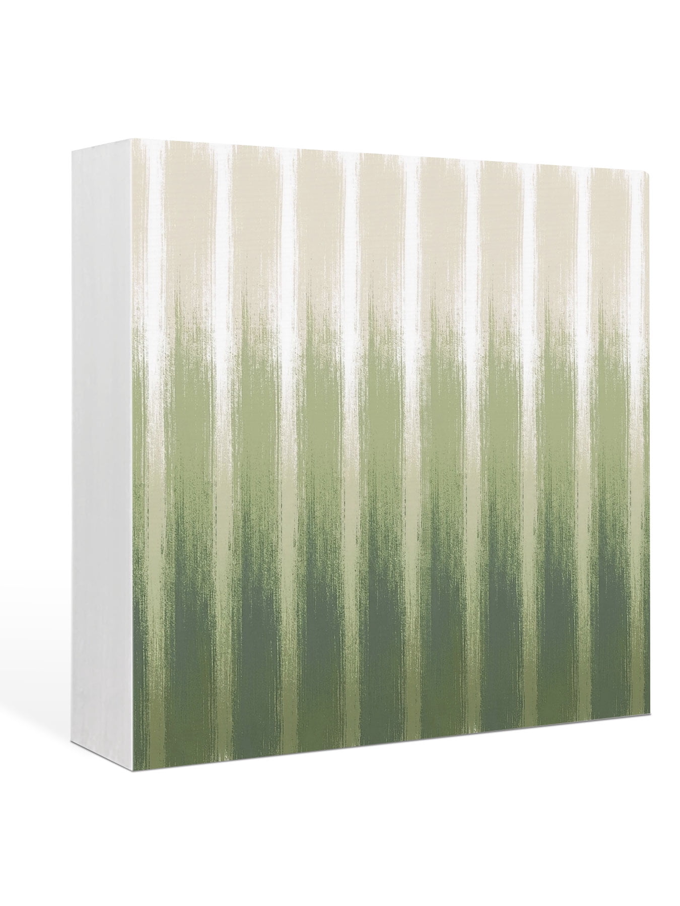 Wood Box Sign Sage Green Stripes Square Boxes Sgin Desk Decor ...