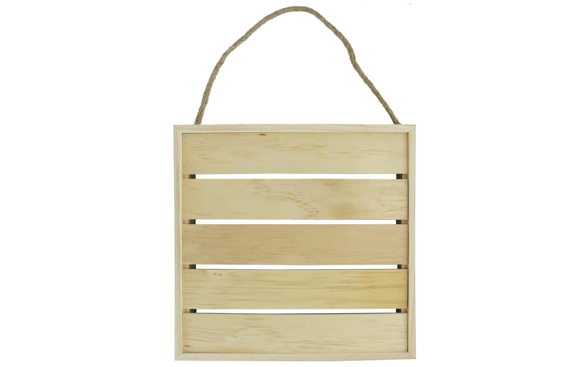 Wood Box With Spaced Slats 12x12x1.75" Unfin - Walmart.com