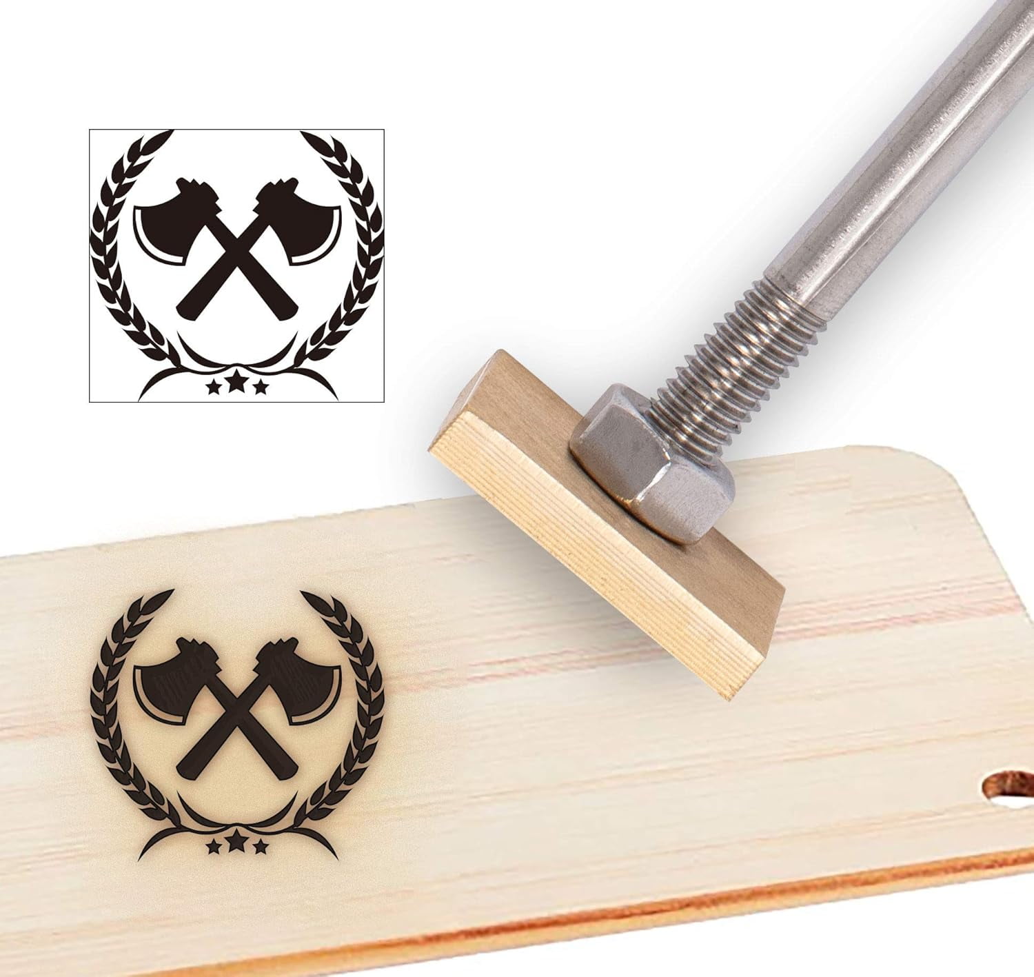 Wood Branding Iron Custom Logo Leather Branding Iron Stamp BBQ Heat ...