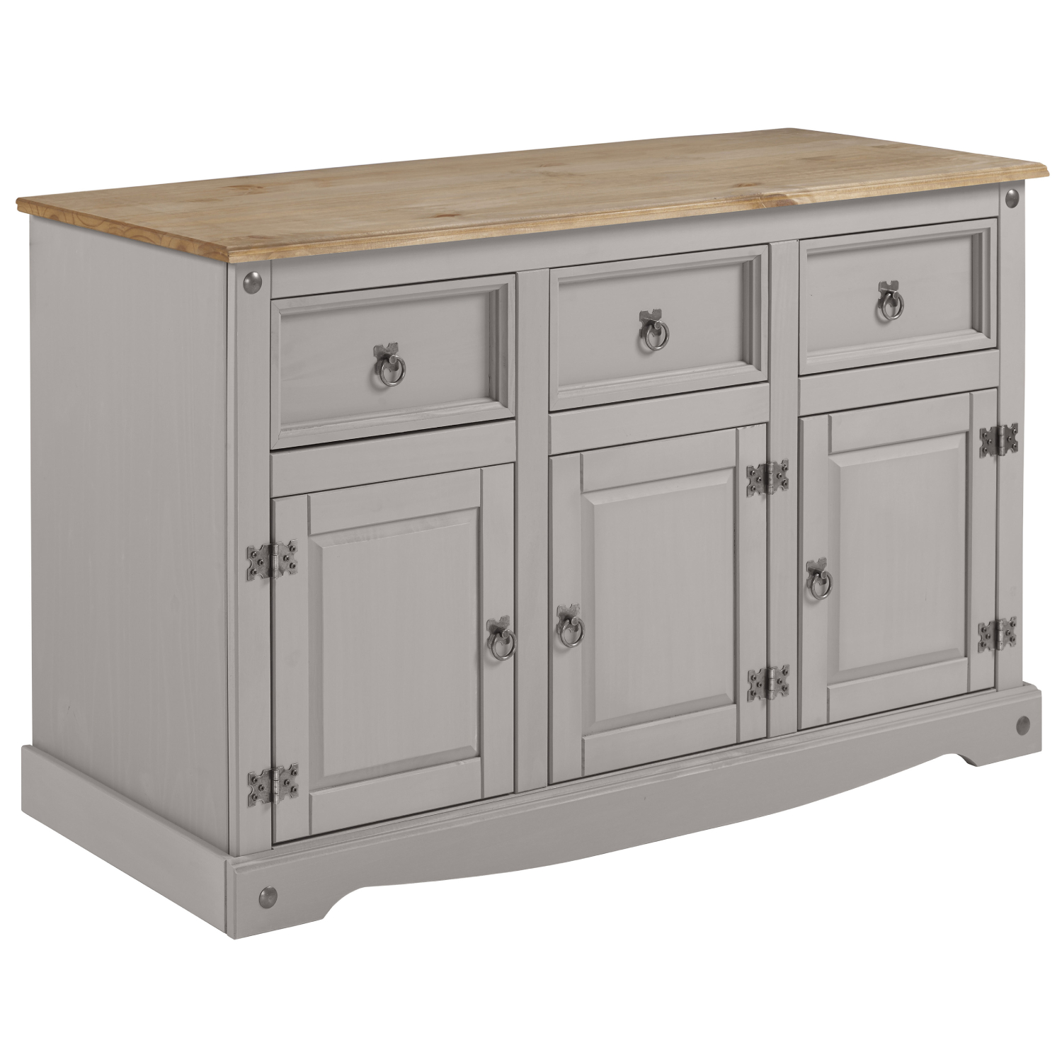 Wood Buffet Sideboard Corona Gray | Furniture Dash COG388 - Walmart.com