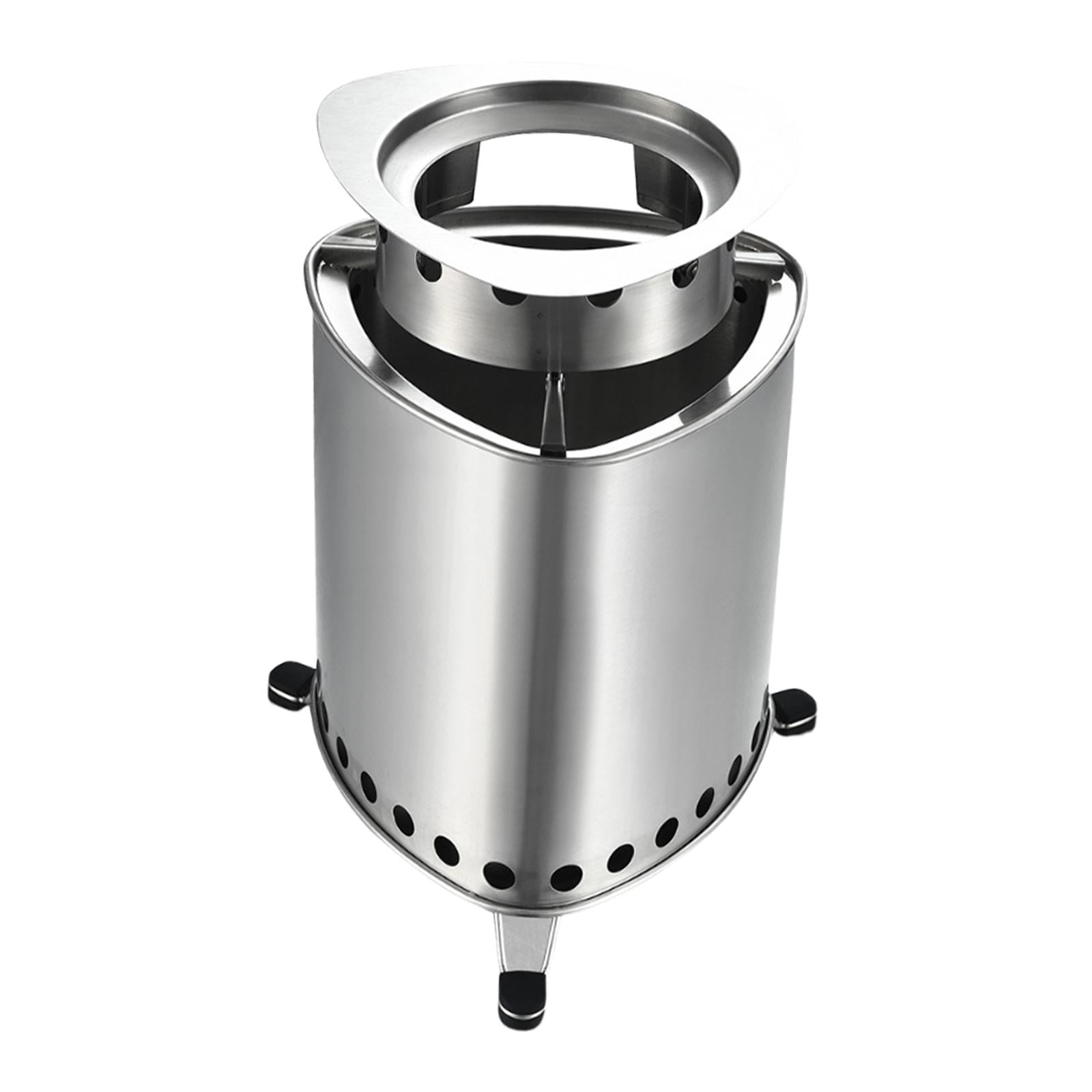Wood Burning Furnace Firewood Cooker Camping Heater with Sturdy Steel ...