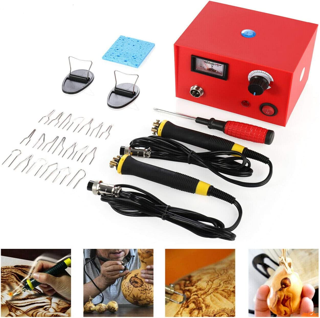 Wood Burning Kit 110V 50W Multifunction Laser Pyrography Machine ...