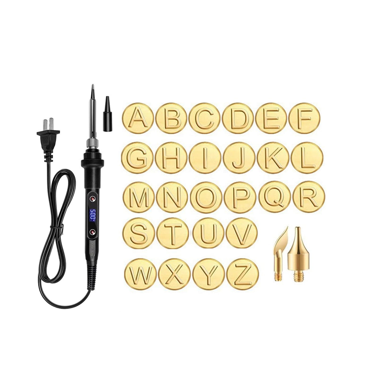 Wood Burning Letters, Wood Burning Kit, 2025 New 26 Letters Copper Mold ...