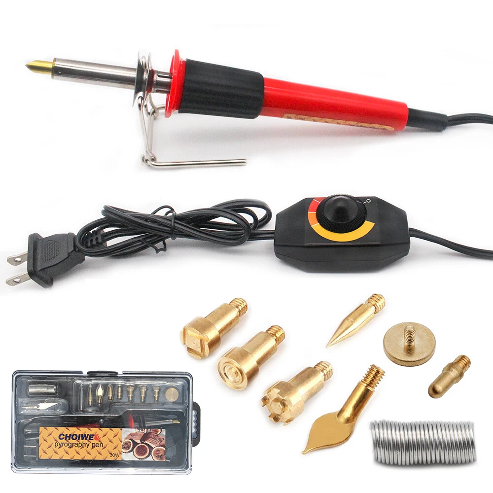 Wood Burning Pen Set Wood Burning Soldering Chiseled Tips Hot Blade ...