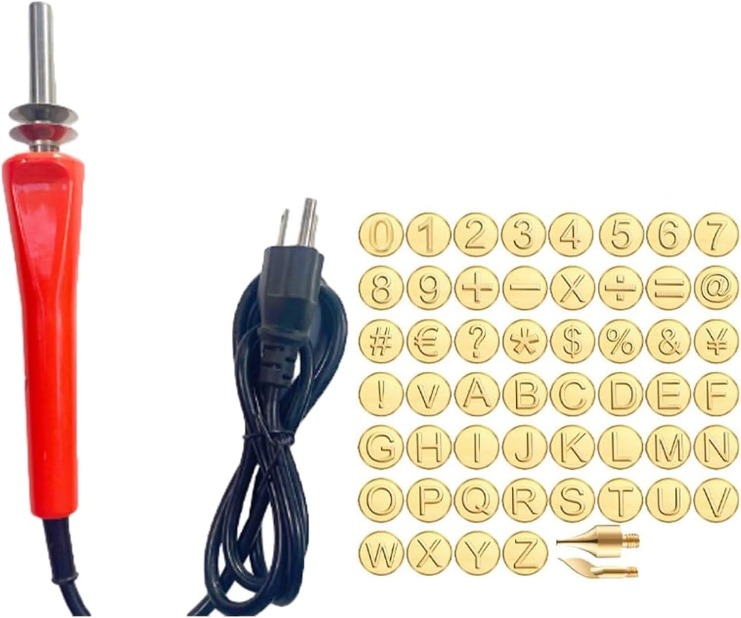 Wood Burning Tip Set, 26 Letters Wood Burning Tip Kit Copper Letter ...