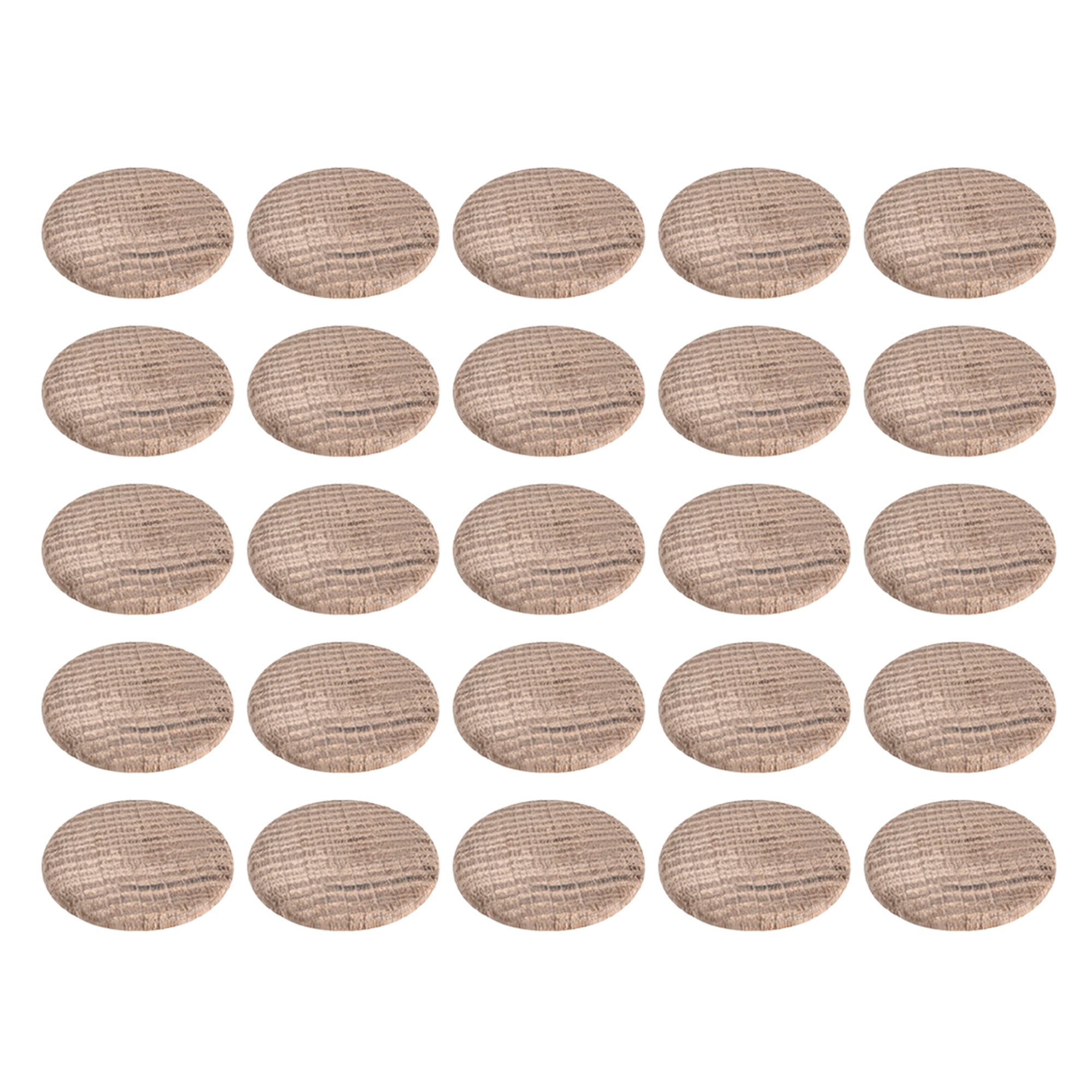 Wood Button Plugs 1 Inch Oak Hardwood Screw Hole Furniture Plugs 25Pcs ...
