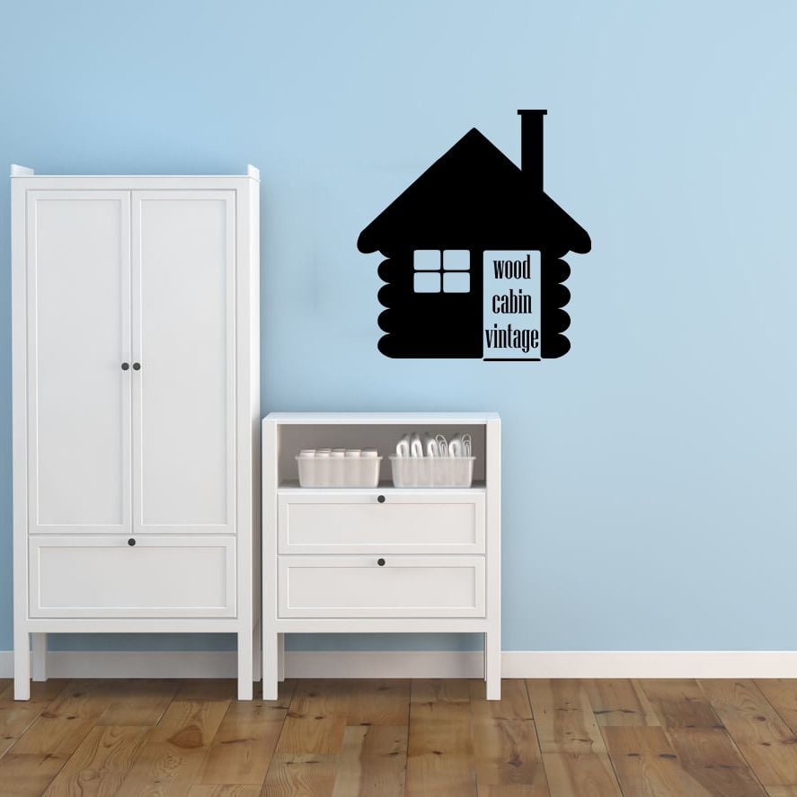 Wood Cabin Vintage Quote Cabin Camp Forest Lodge Camping Scenery ...