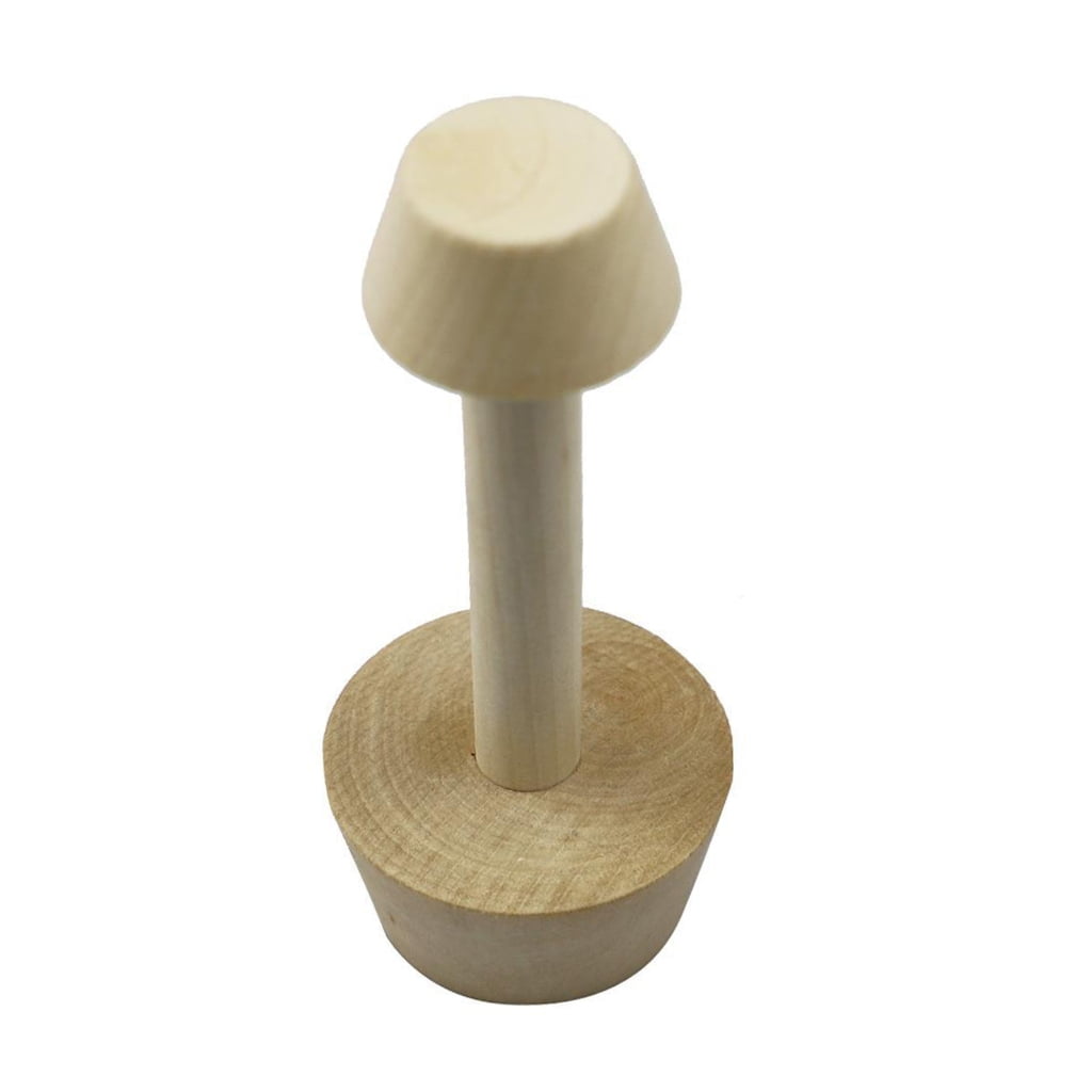 Wood Cake Pastry Pusher Egg Tart Tamper Double Side Cake Baking Shaping ...