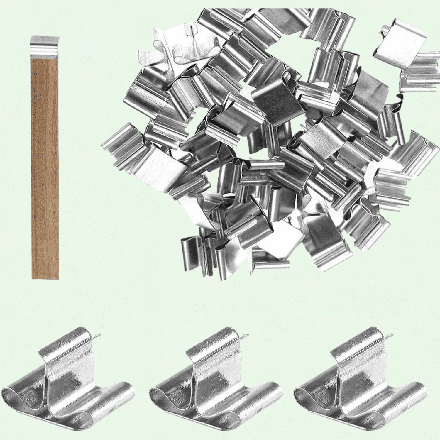 Wood Candle Wick Base Clips for Candle Making - Pack of 100 - Walmart.com
