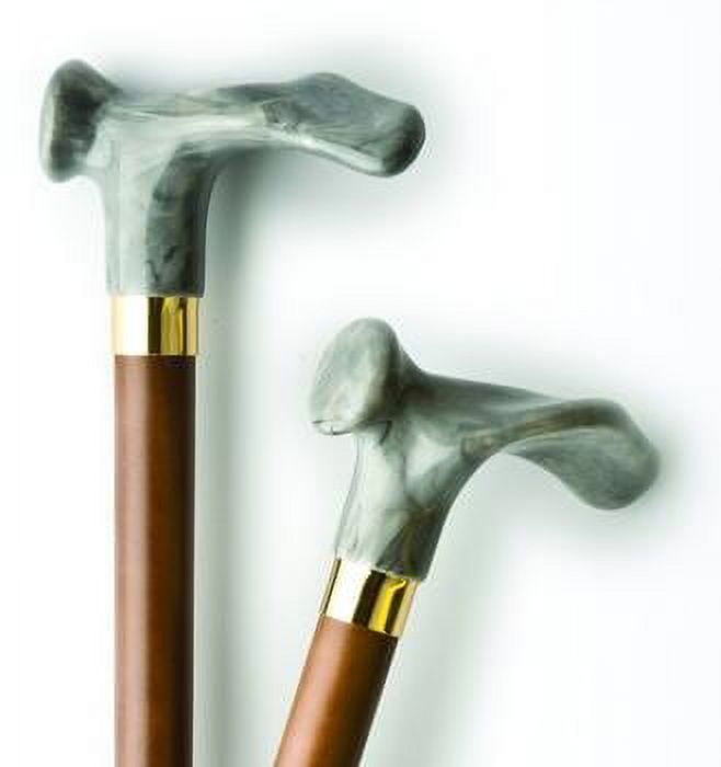 Wood Cane With Contour Handle HSA/FSA Eligible - Walmart.com