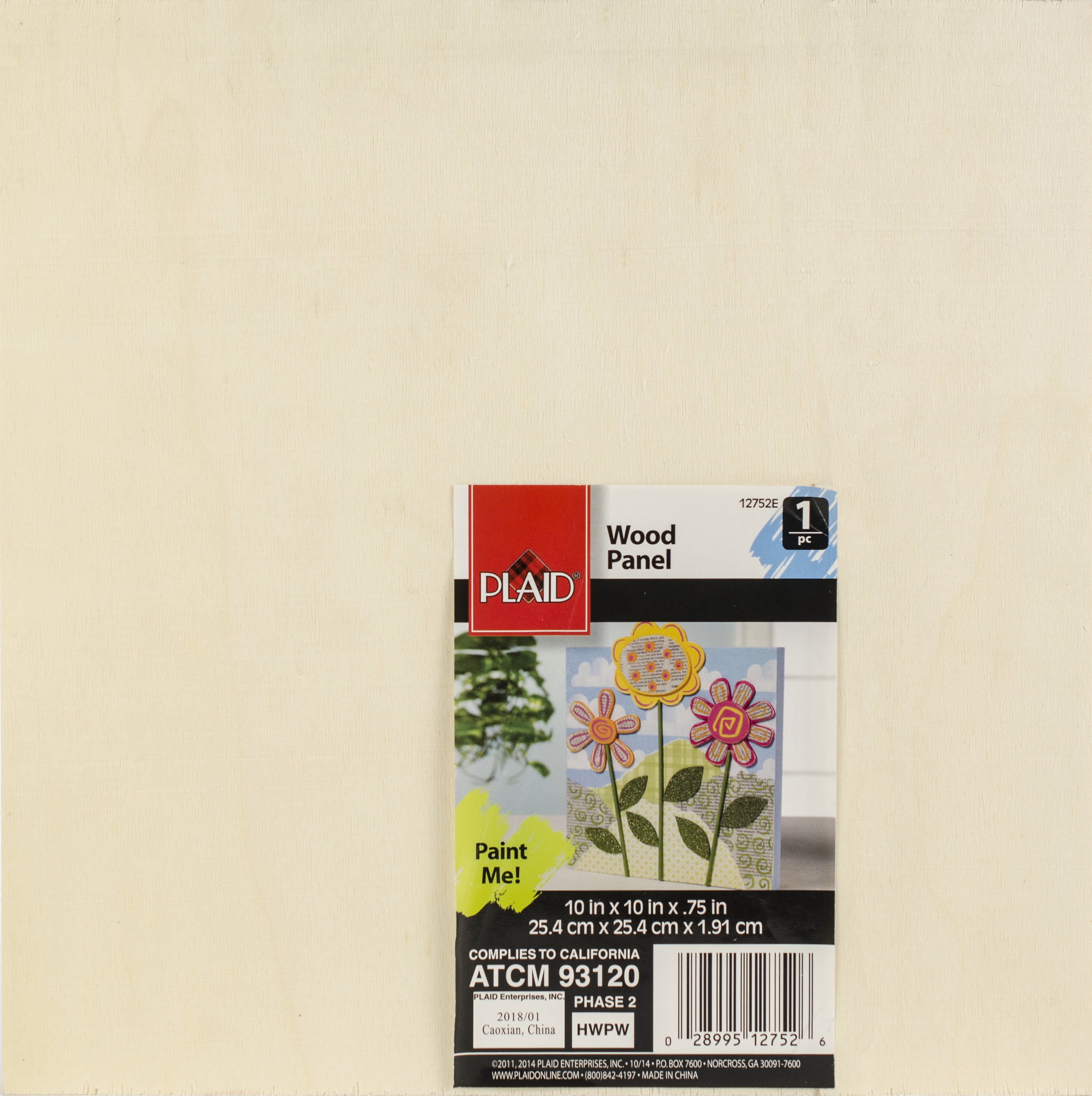 Wood Canvas Panel 10"X10"-Multipack Of 3 - Walmart.com