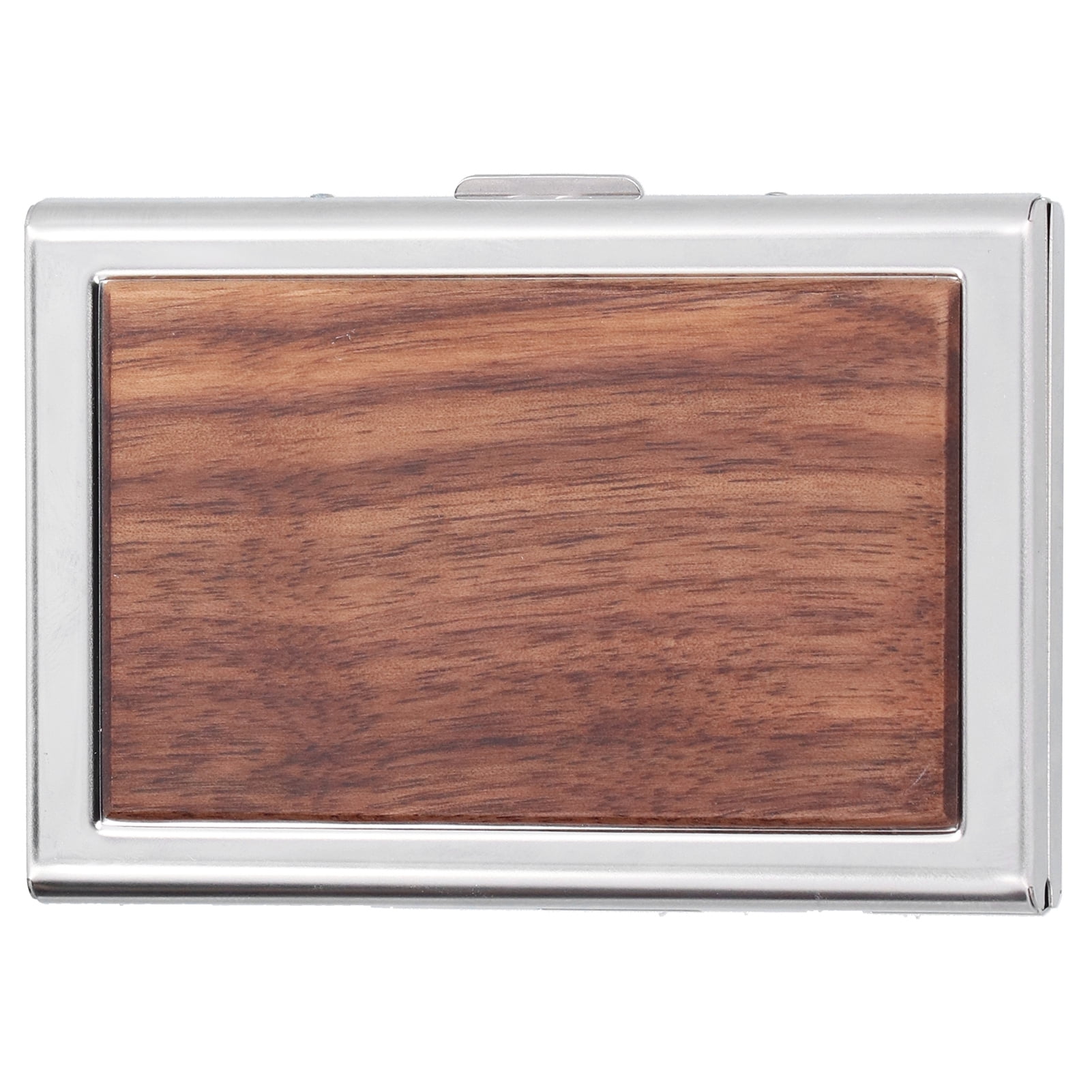 Wood Card Case Safe Bank Credit Card Box Portable Business ID Card Case ...