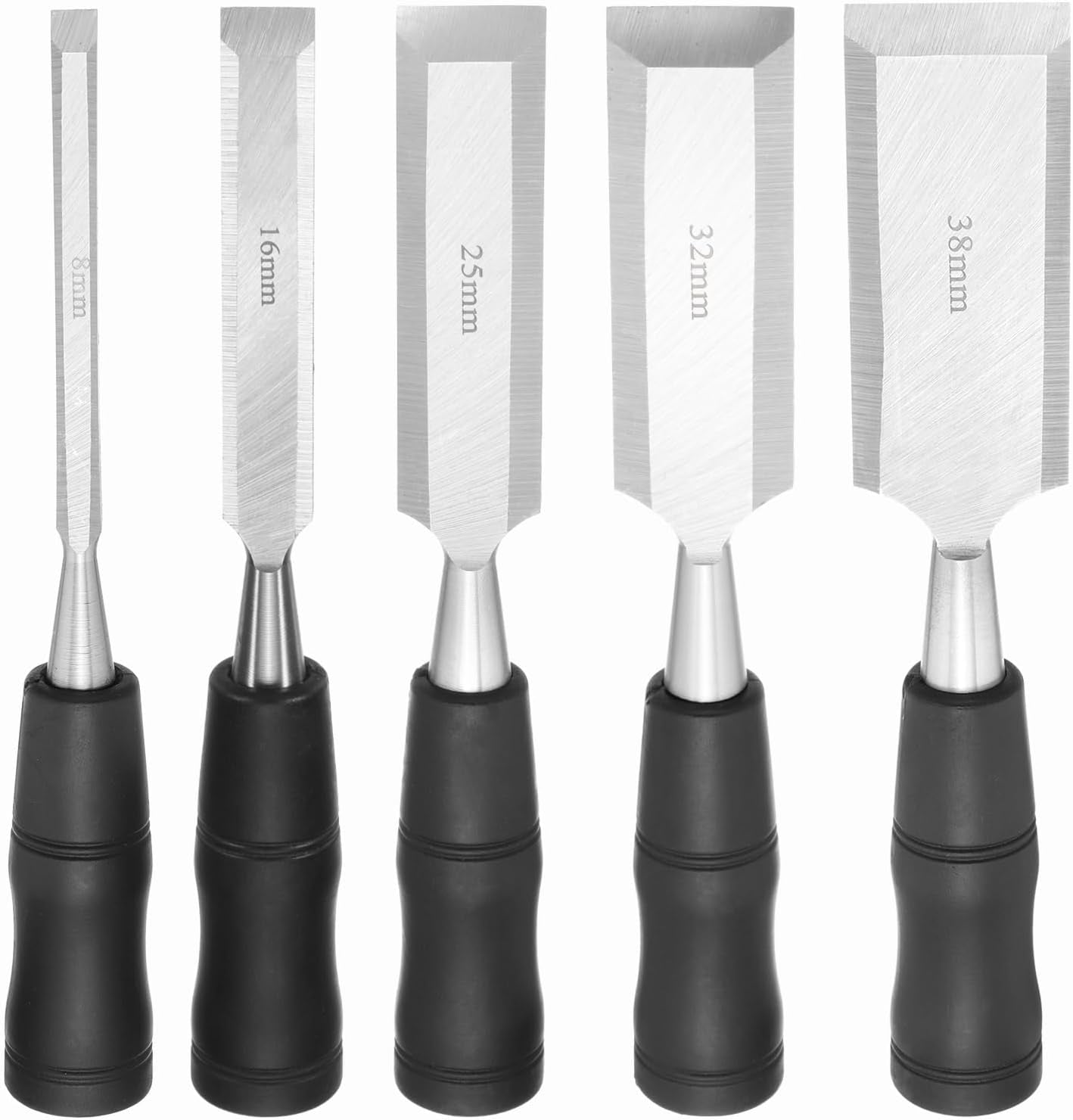 Wood Carving Chisel, 5 Size Professional Woodworking Hand Carving Tool ...