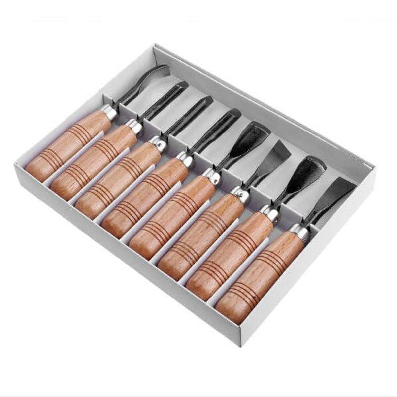 Wood Carving Chisel Set, 8 Pieces Professional Sculpture Woodworking ...