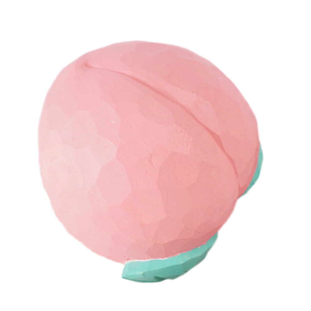 Wood Carving Crafts Fruit for Home Desktop Fake Miniature Peach ...