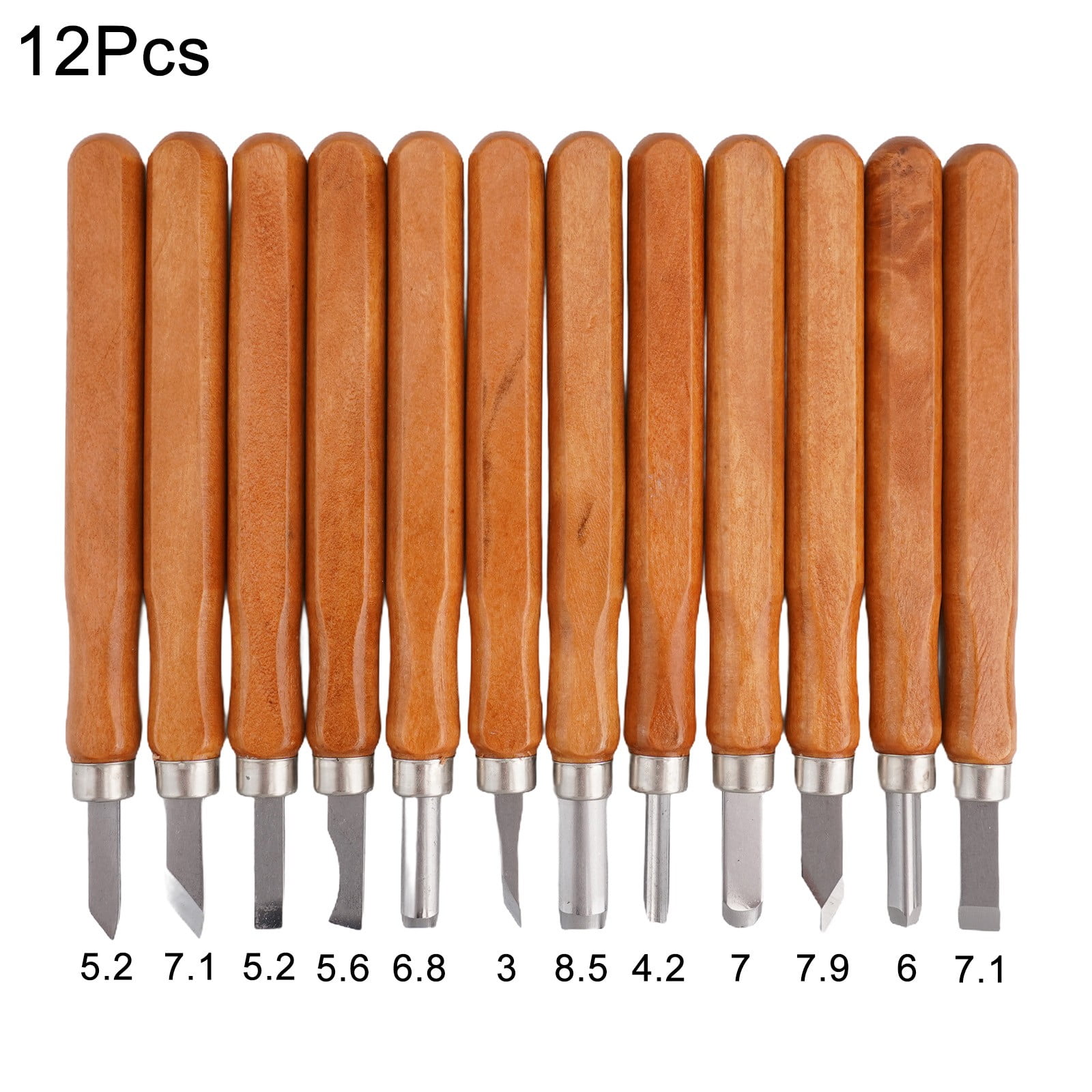 Wood Carving Cutter Set for Hand Carving and Crafting, 12 Blades ...