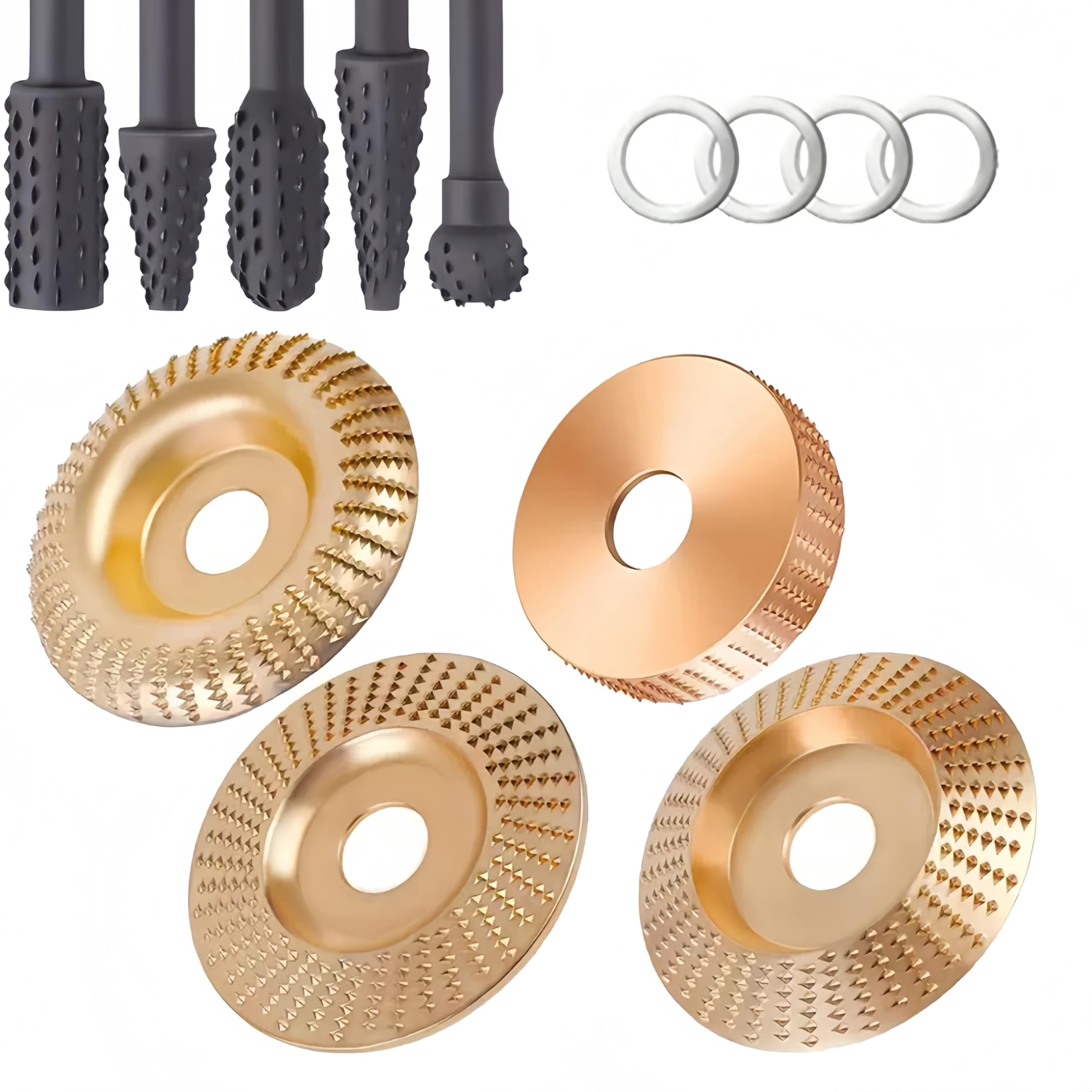 Wood Carving Disc, 2026 New Angle Grinder for 4" or 4 1/2" for Wood ...