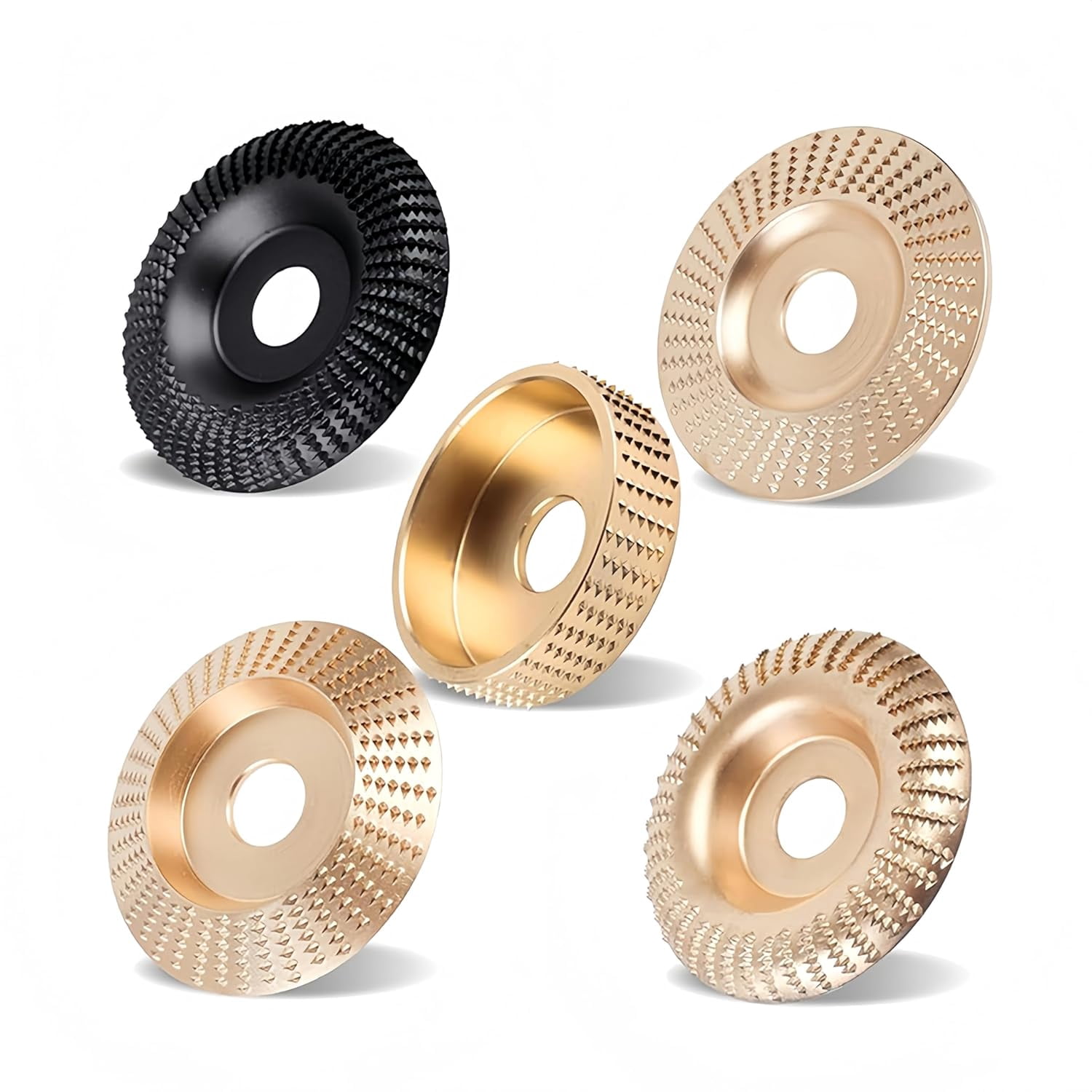 Wood Carving Disc Set for 4" or 4 1/2", 2026 New Angle Grinder with 5/8 ...