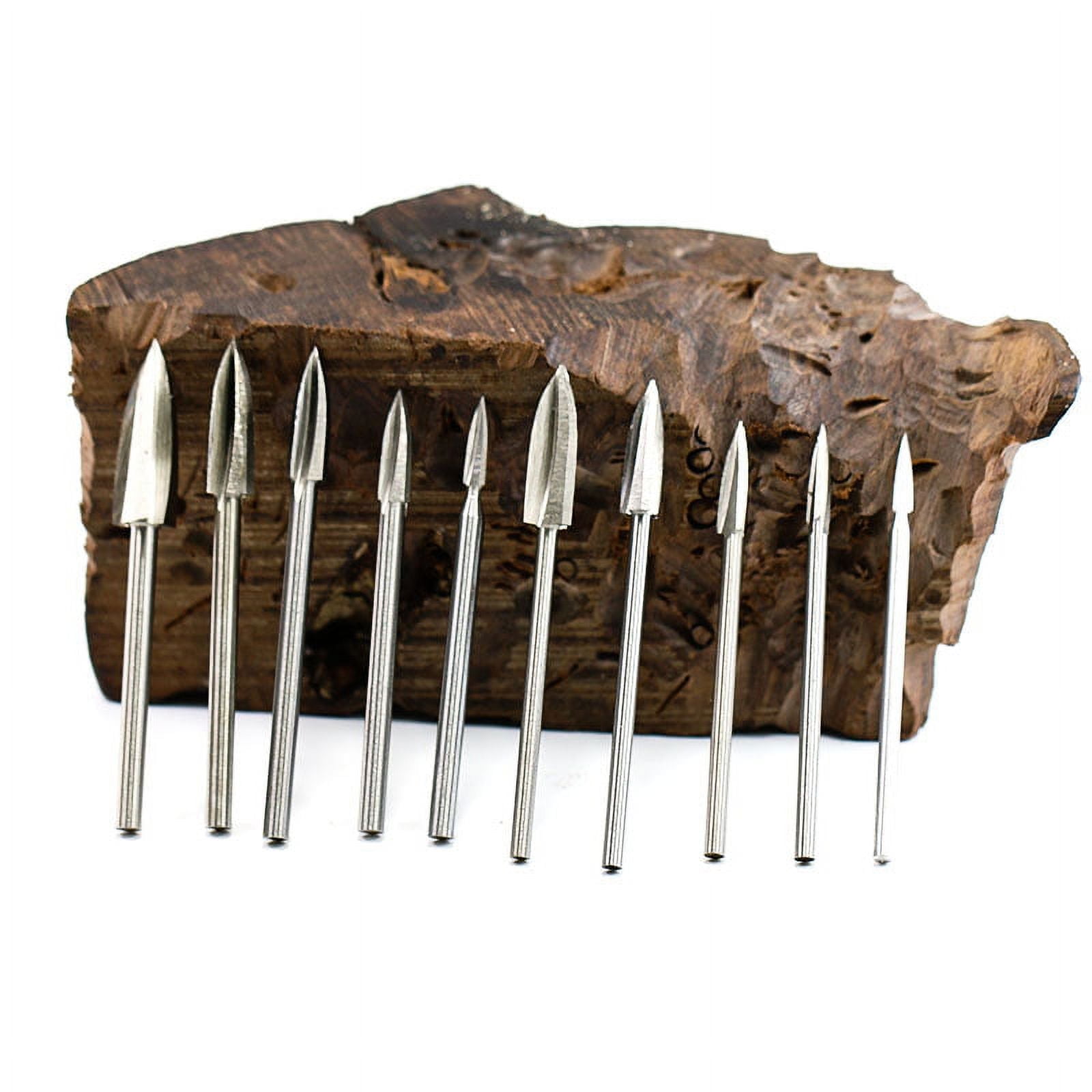 Wood Carving Drill Bit HSS Engraving Drill Bit Set Solid Carbide Steel ...