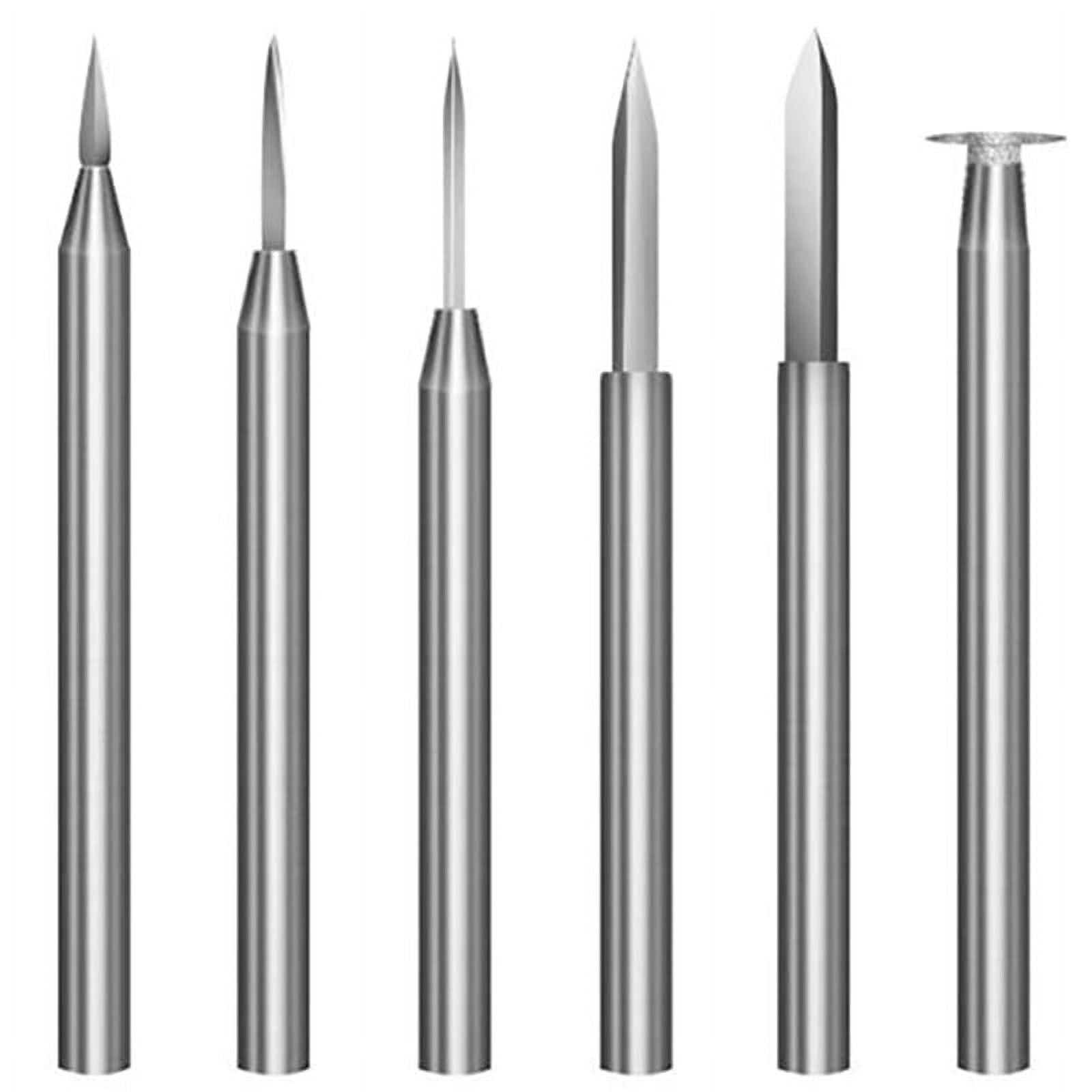 Wood Carving Drill Bits Set for Rotary Tool 6Pcs Engraving Drill ...