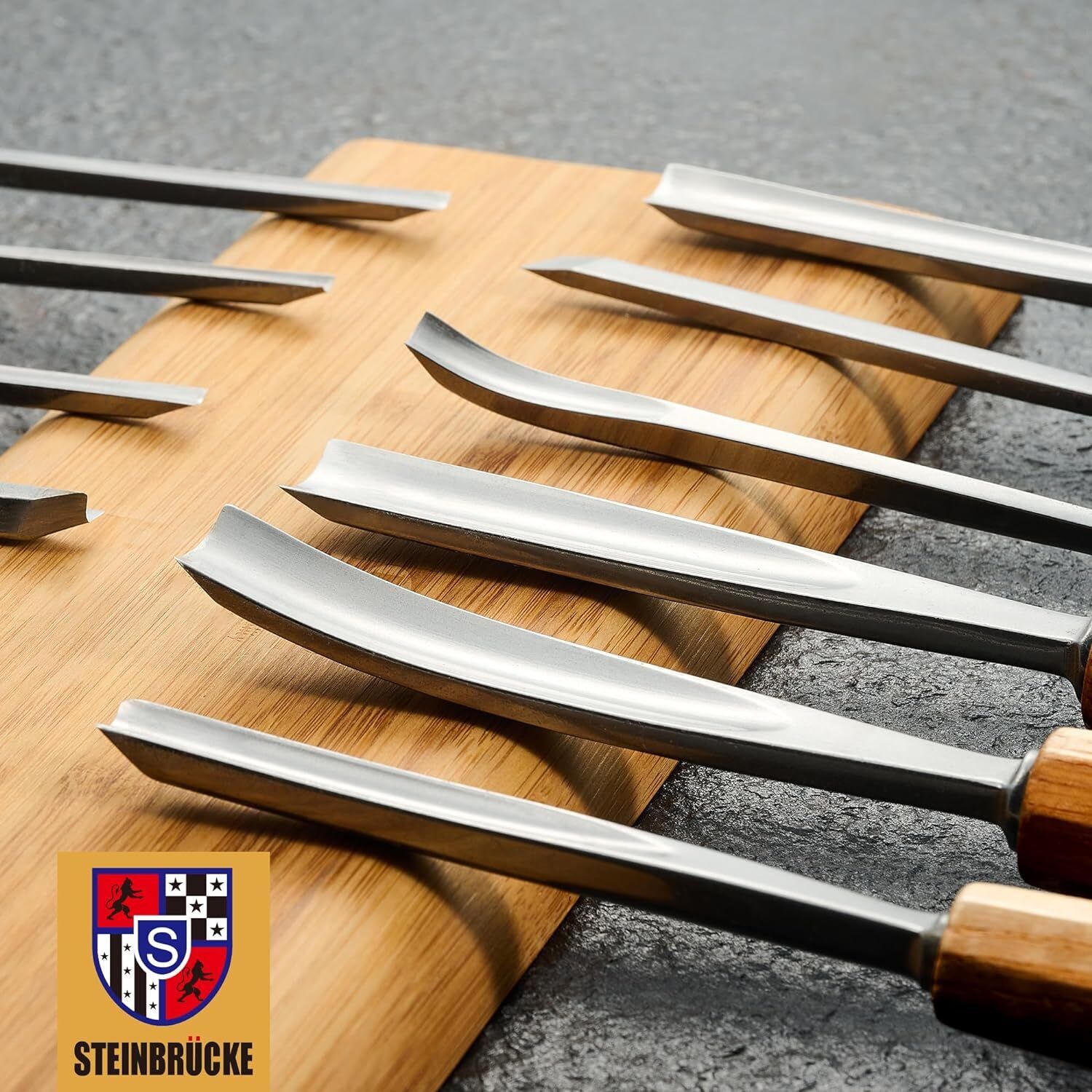 Wood Carving Hand Chisel Tool Set 12pcs Professional Woodworking Gouges ...