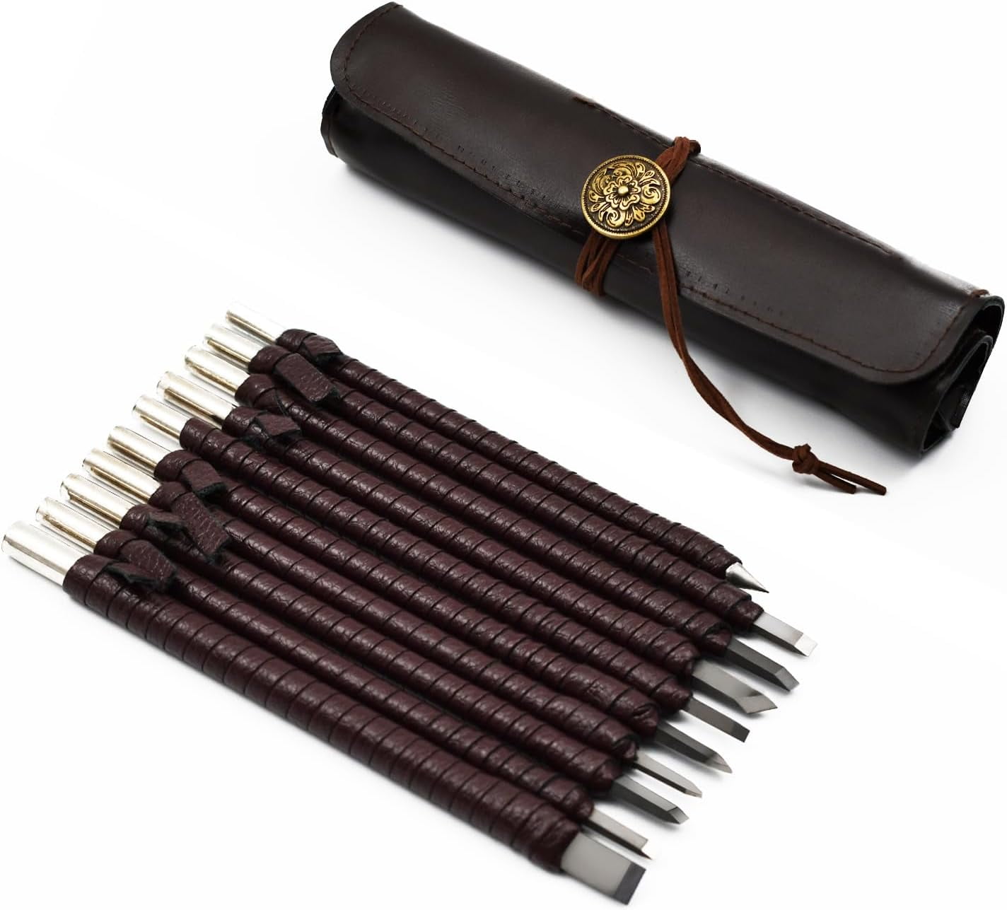 Wood Carving Tool Set 10PCS-Tungsten Steel Soapstone Carving Set-Seal ...