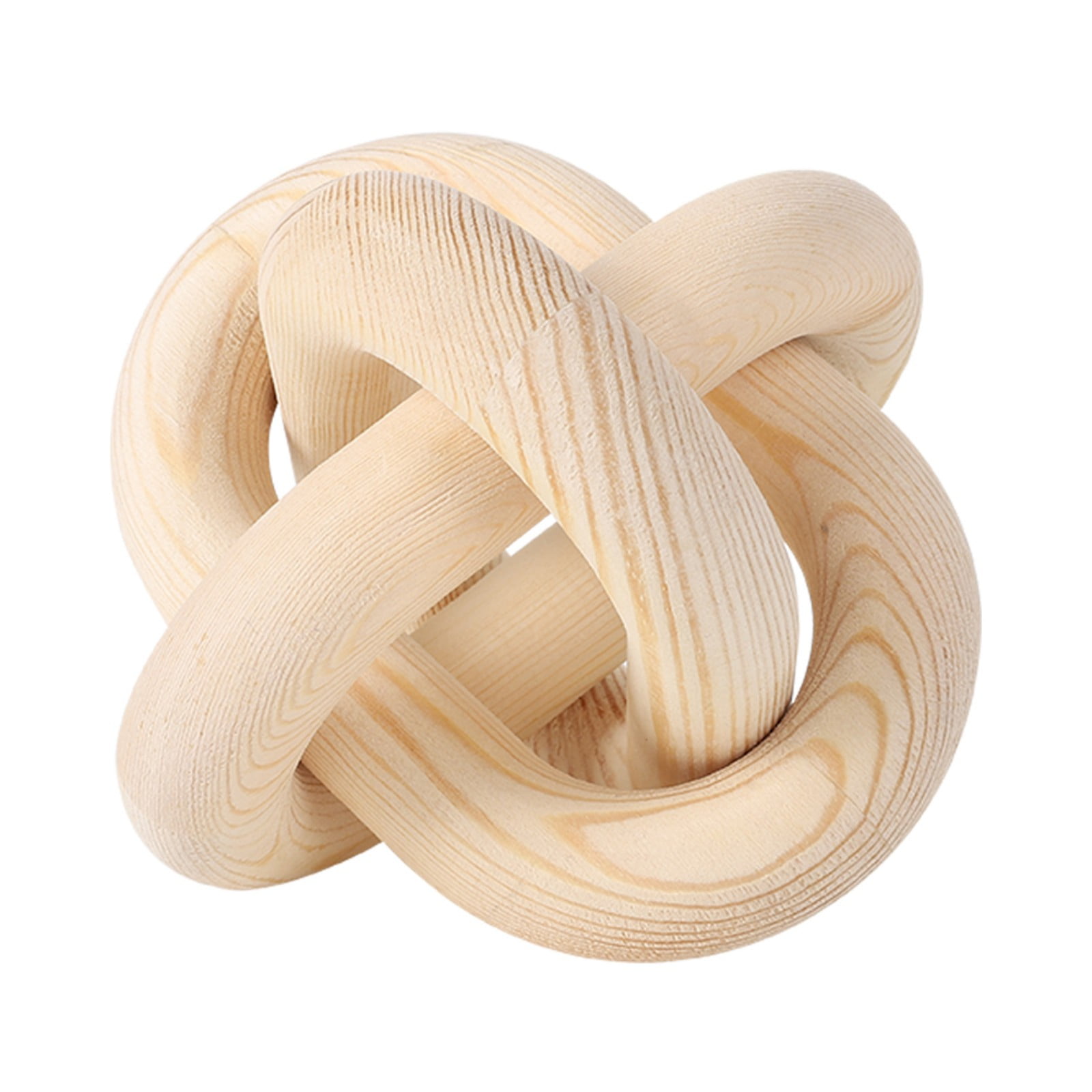 Wood Chain Link Decor 3 Link, Rustic Wood Chain Knot Hand Carved ...
