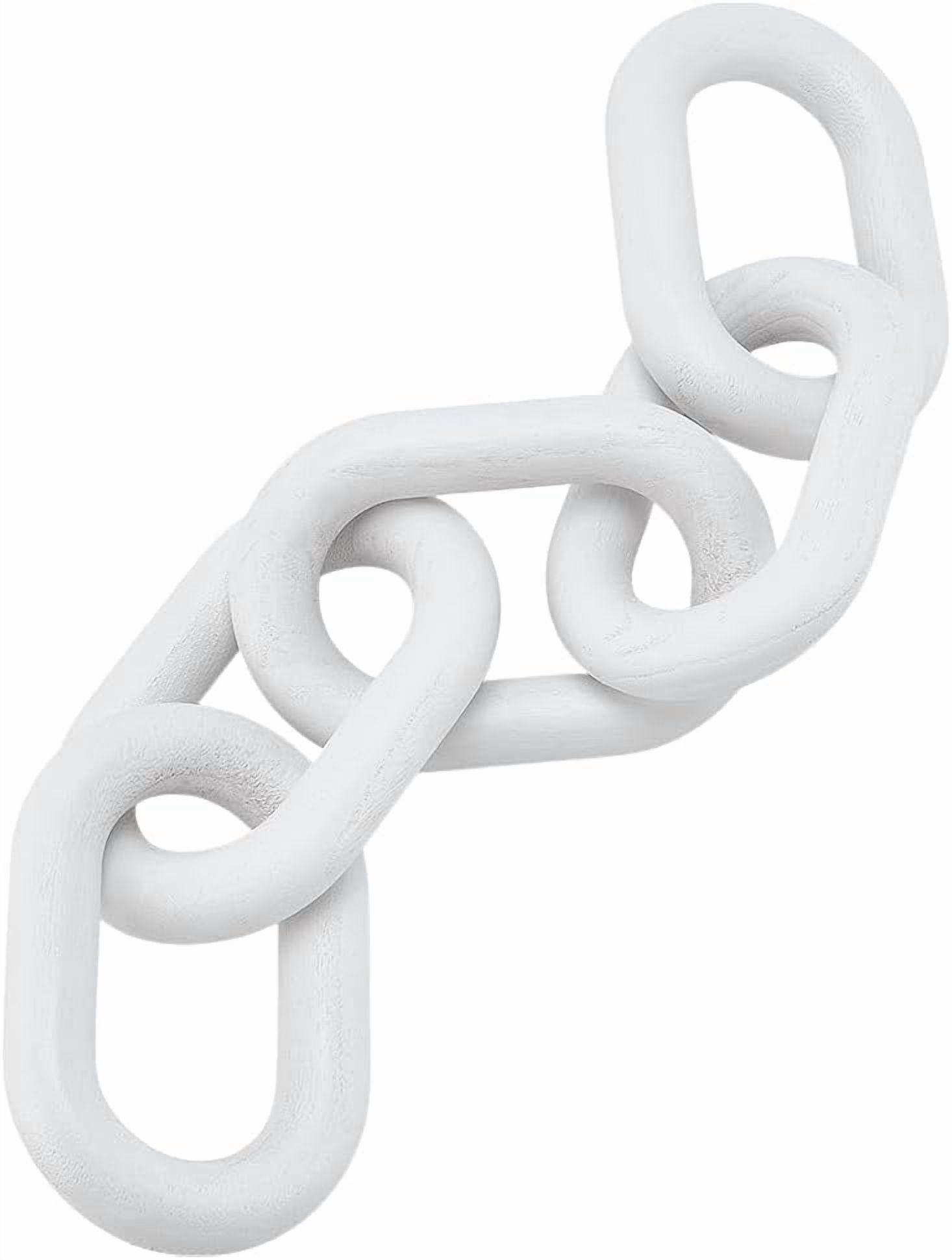 Wood Chain Link Decor 5 Link Chain Display Decorations Book Shelf Decor ...