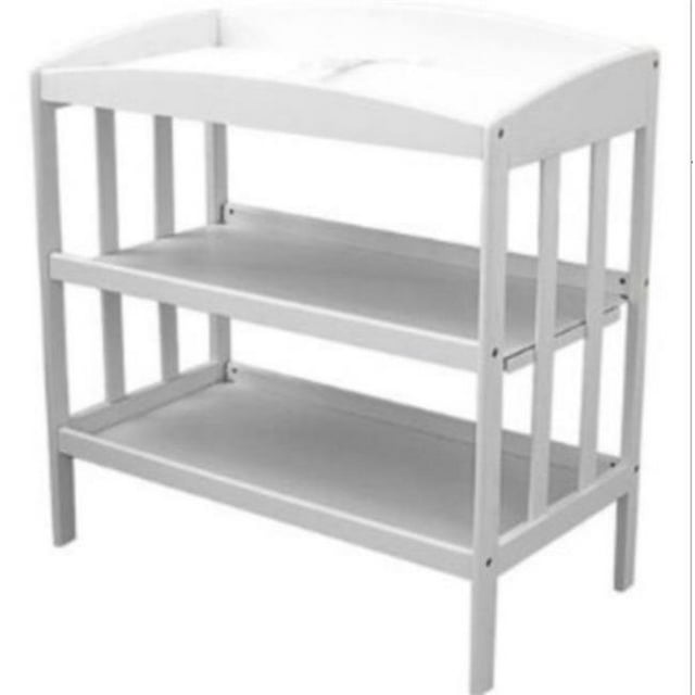 Wood Changing Table with Two Storage Shelves - Walmart.com