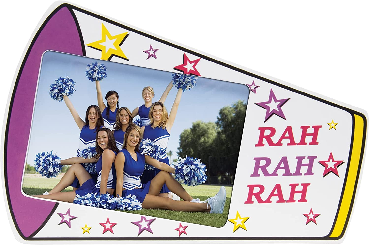 Neil Enterprises Inc. 7" x 5" Cheerleader Team Wood Picture Frame ...