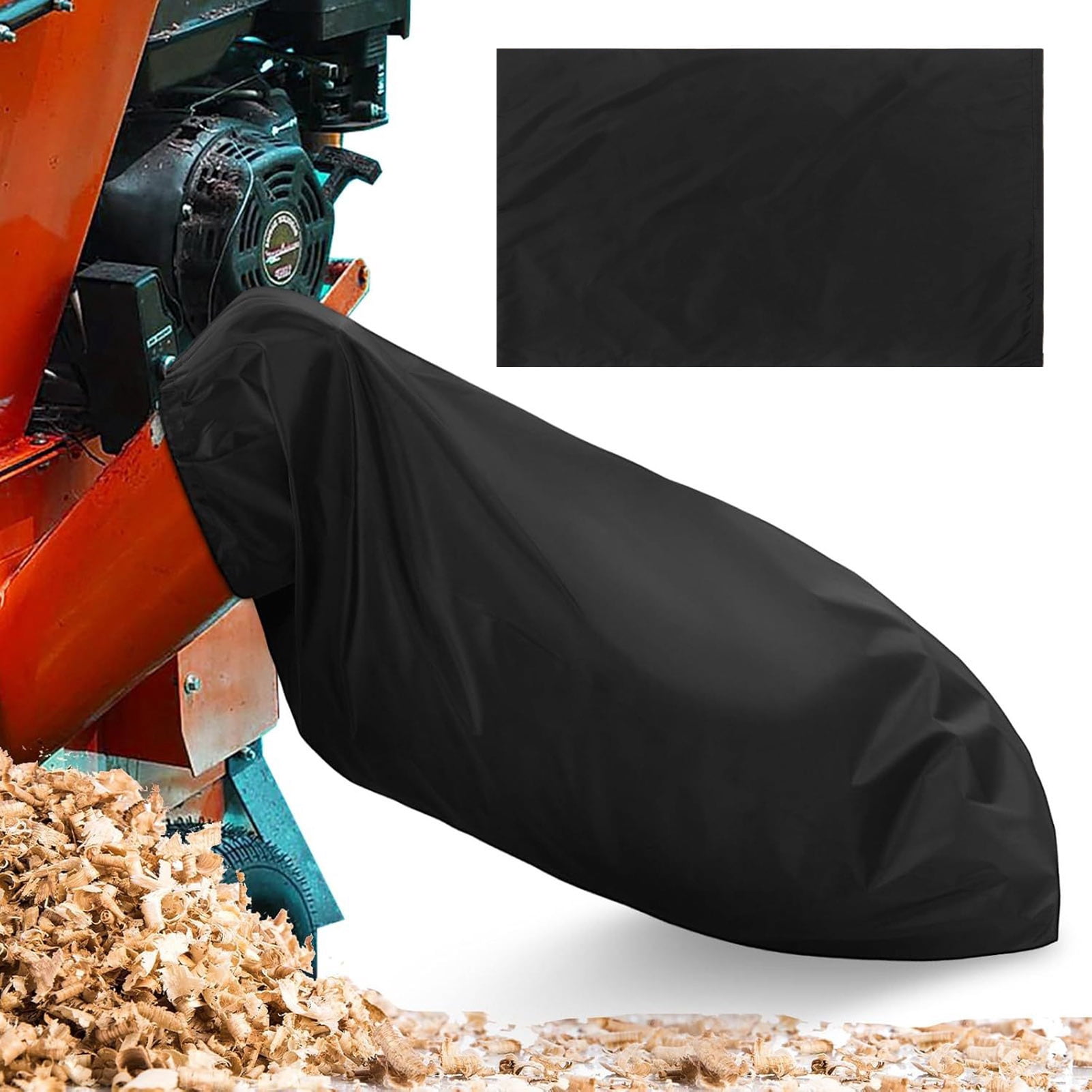 Wood Chipper Bag Thicken Fabric Wood Chip Collection Bag with ...