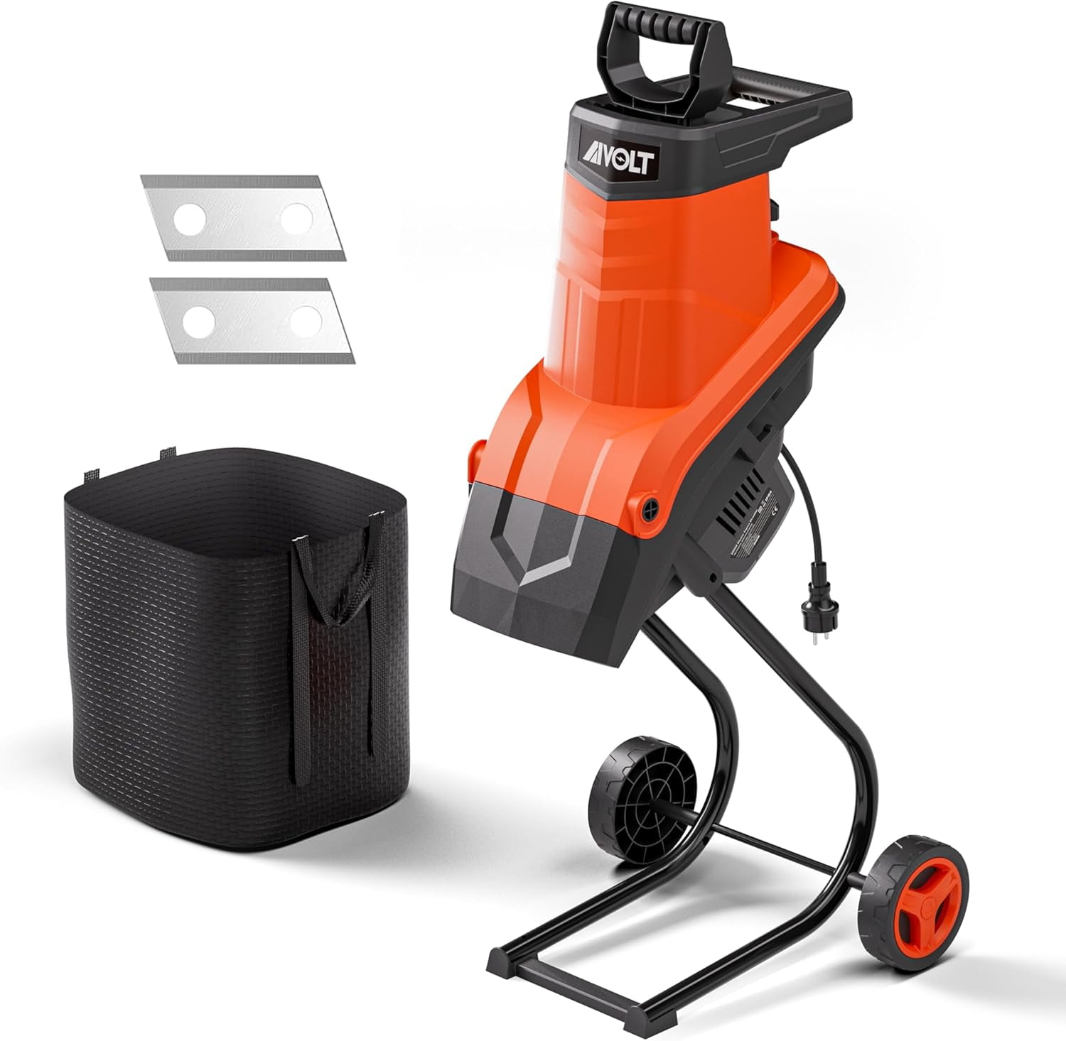 Wood Chipper Shredder 1800w Electric Leaf Mulcher Shredder with ...