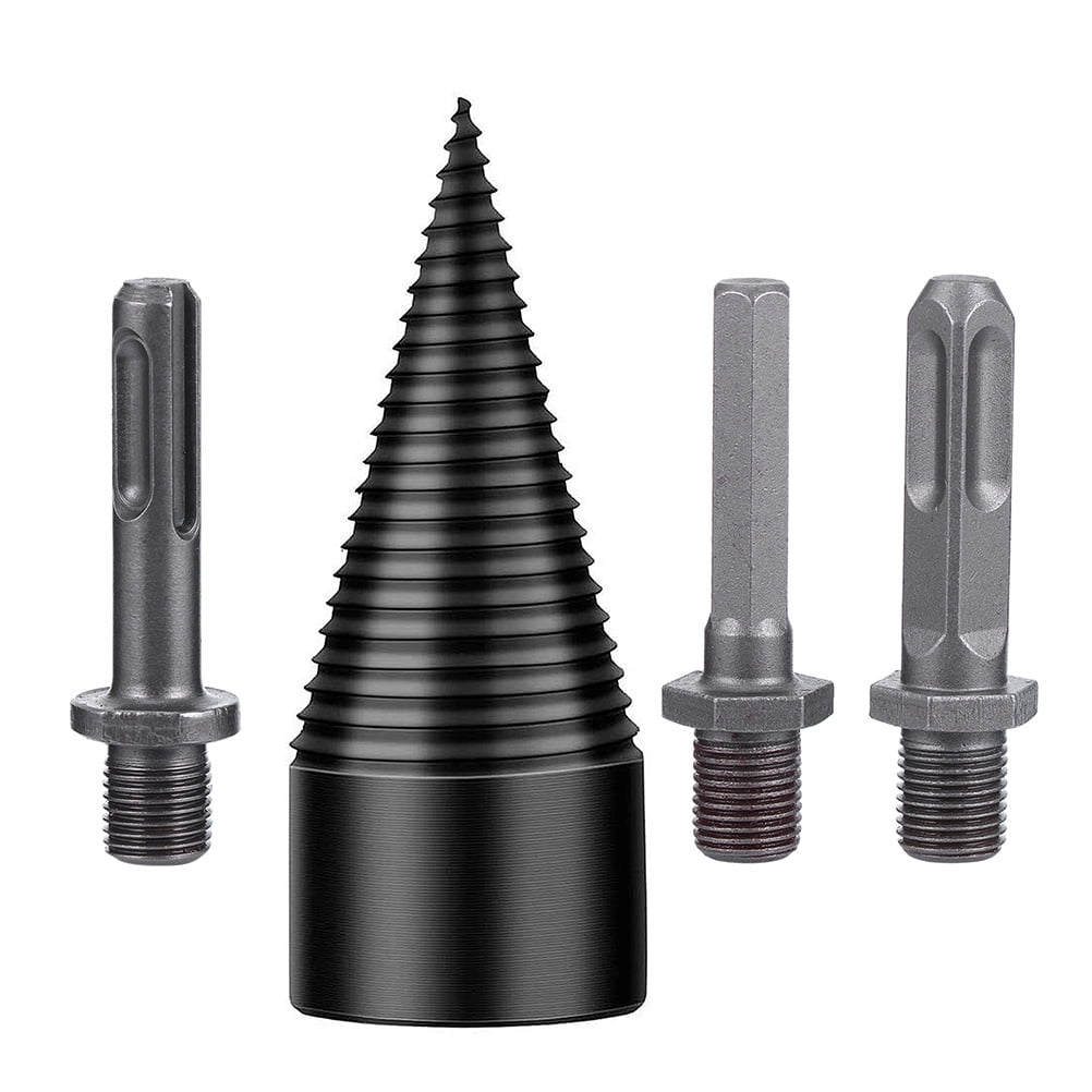 Wood Chopping Bit High-speed Steel Bit Wood Splitting Tools Cone Drill ...