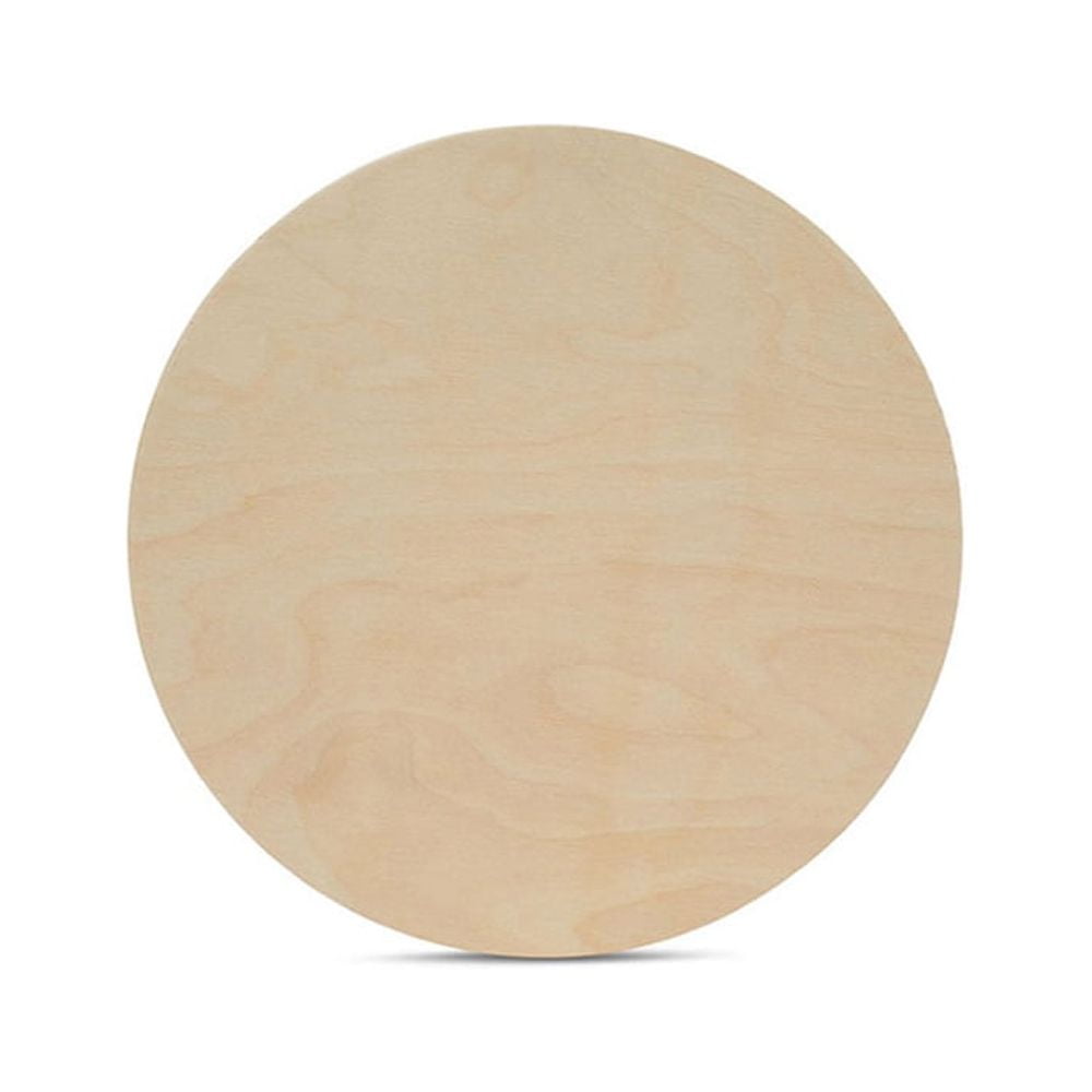 Wood Circle Disc 7 inch Diameter, 1/2 inch Thick, Birch Plywood, Pack ...