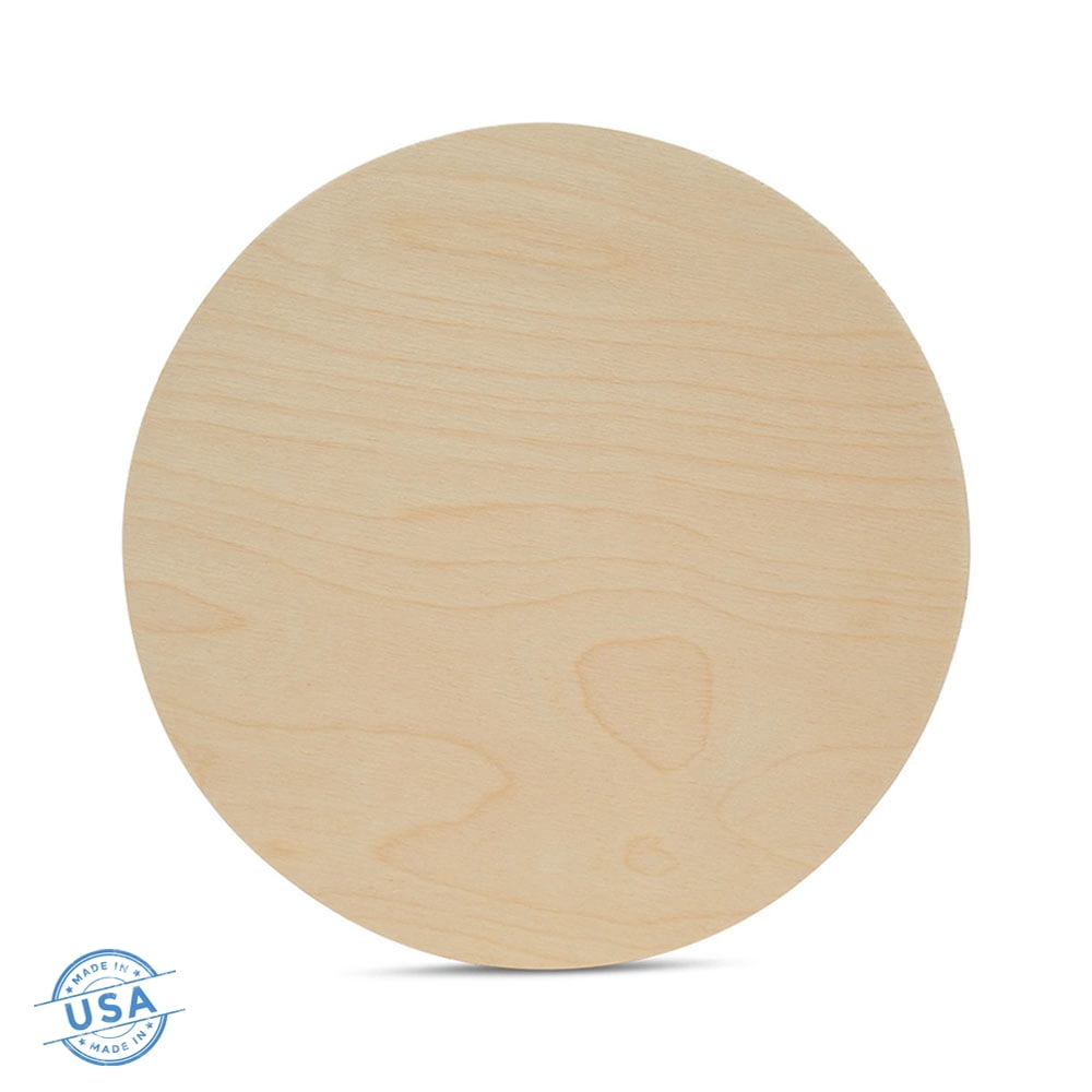 Wood Circles 15 inch, 1/4 Inch Thick, Birch Plywood Discs, Pack of 2 ...