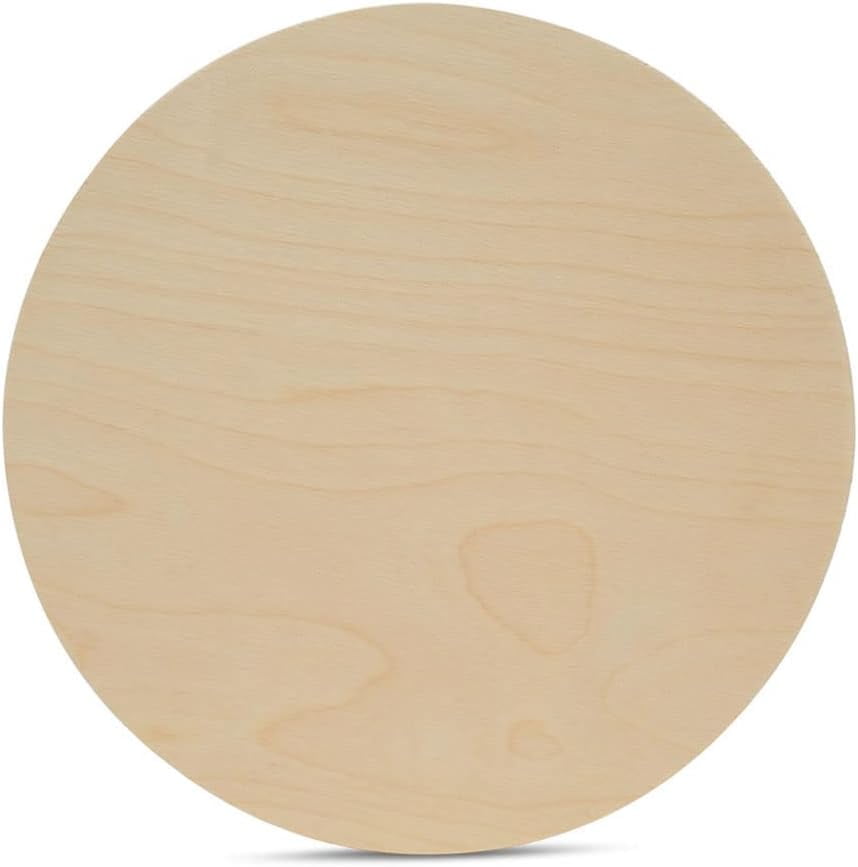 Wood Circles 19 inch, 1/4 Inch Thick Cutouts, Pack of 2 Baltic Birch ...