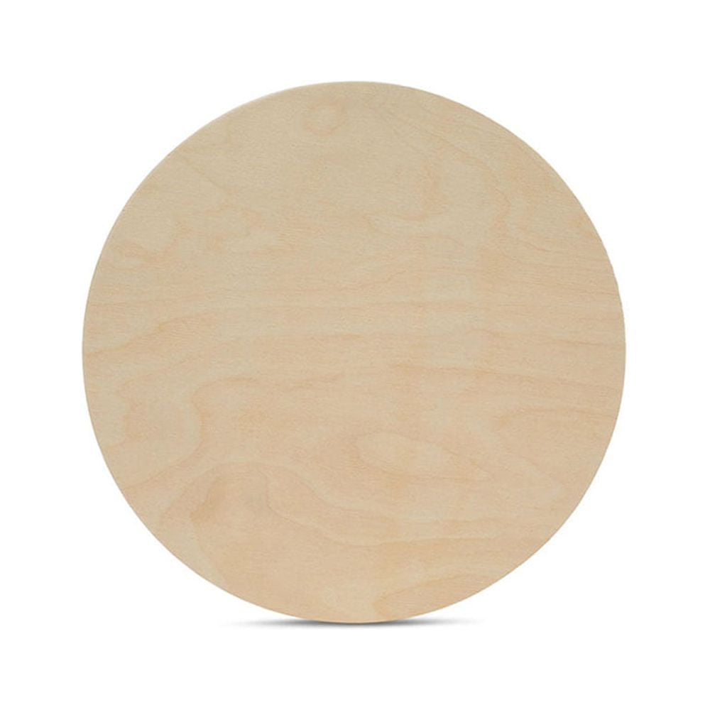 Wood Circles 8 inch, 1/2 inch Thick Cutouts, Pack of 50 Birch ...