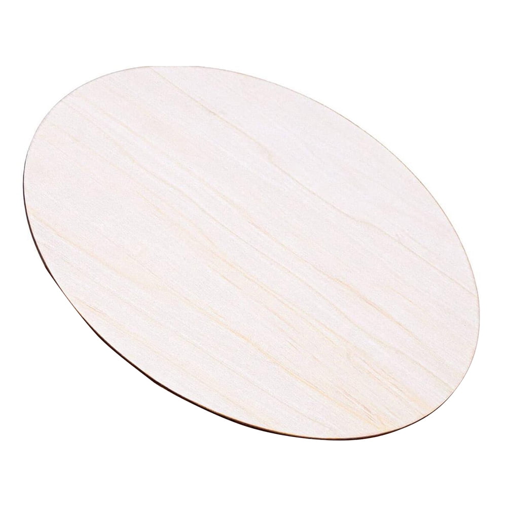 Wood Circles for Crafts, Unfinished Blank Wooden Rounds Slice Wooden ...