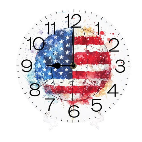 Wood Clocks Ball Frameless Battery Operated Silent Quartz Alphabet ...