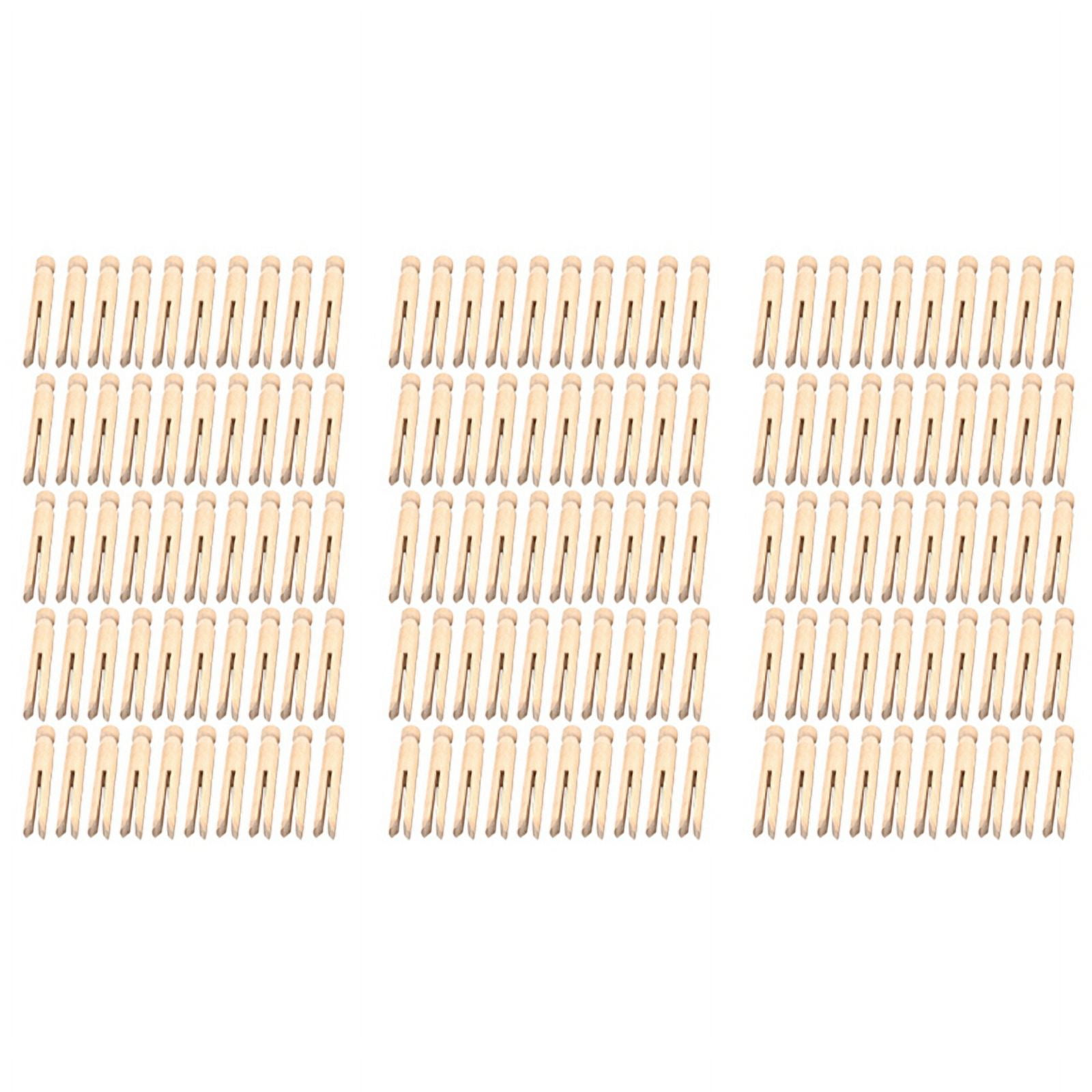 Wood Clothes Pins Pegs Old School 150 Count Round Clothespins Weather ...